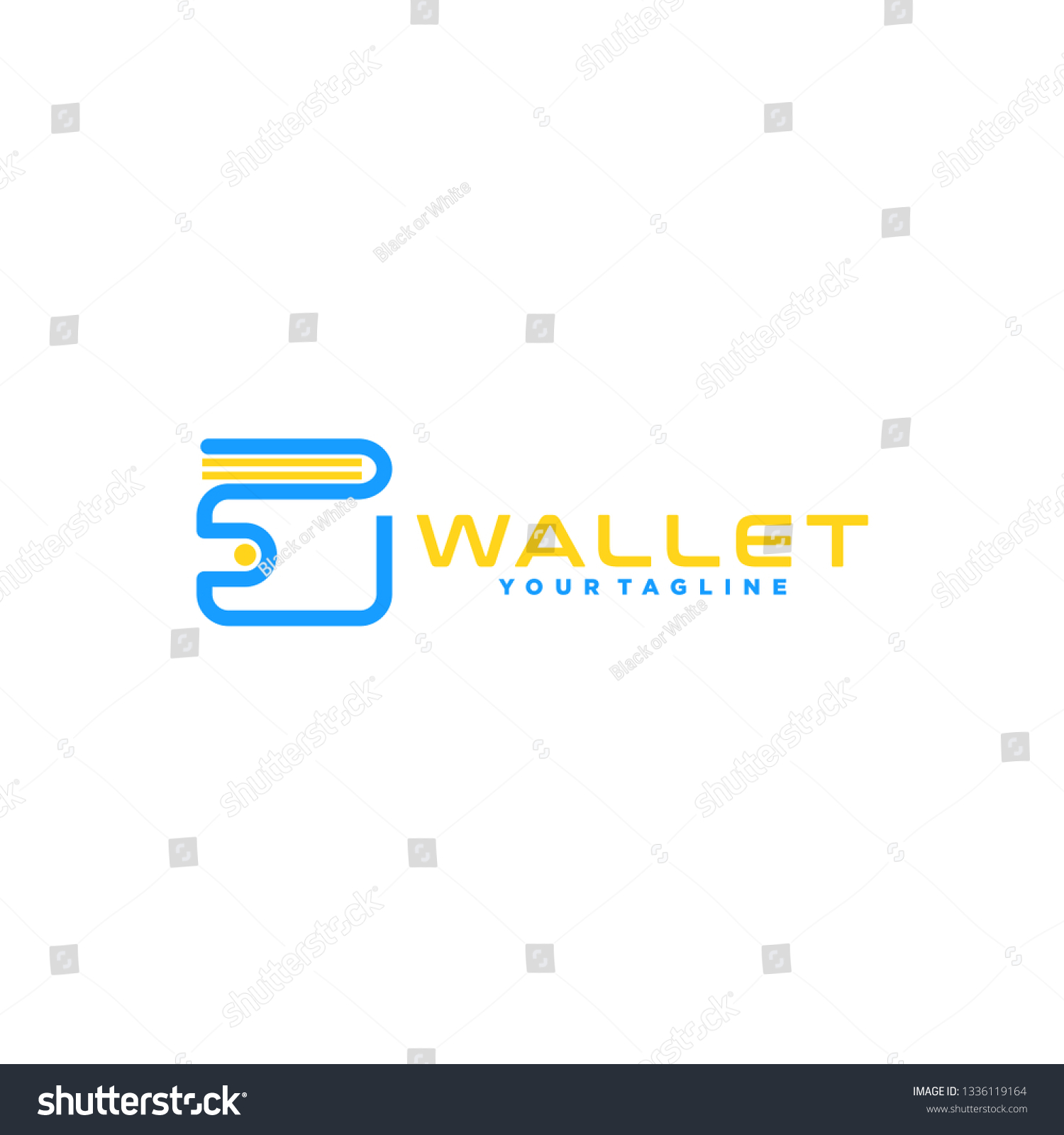 Wallet Logo Design Stock Vector (Royalty Free) 1336119164 | Shutterstock
