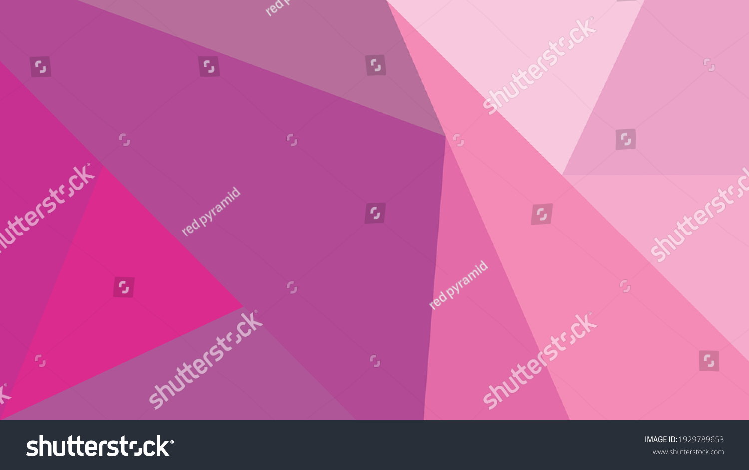 Wallpapper Pink Colour Triangle Background Design Stock Vector (Royalty ...