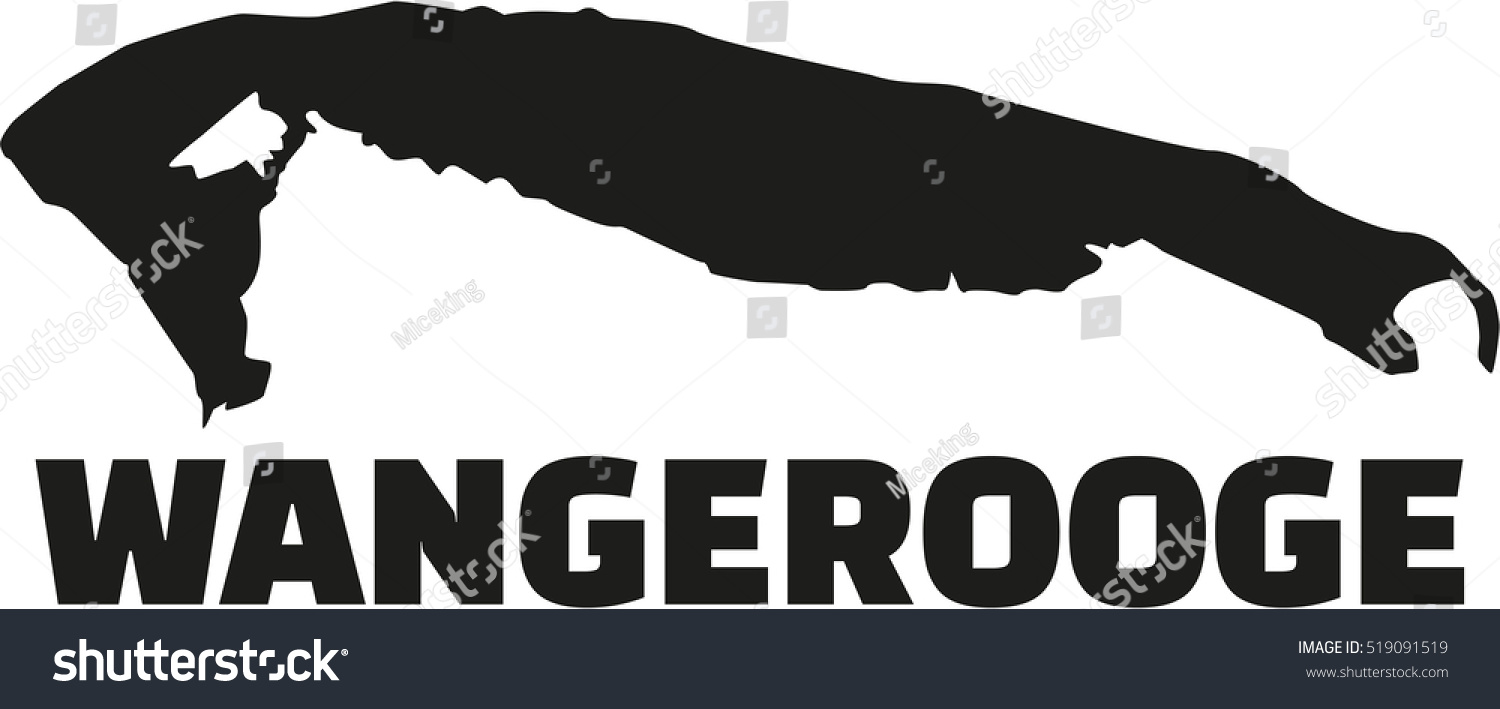 Wangerooge Map Name Stock Vector (Royalty Free) 519091519 | Shutterstock