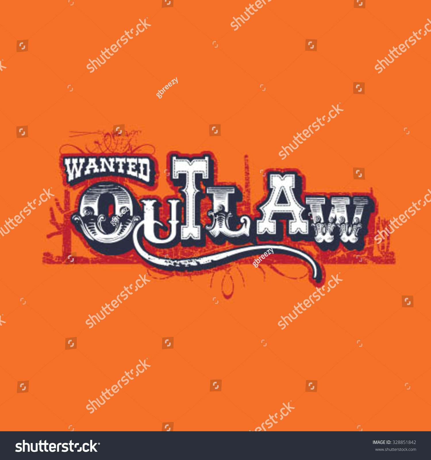 Wanted Outlaw Stock Vector (Royalty Free) 328851842 | Shutterstock