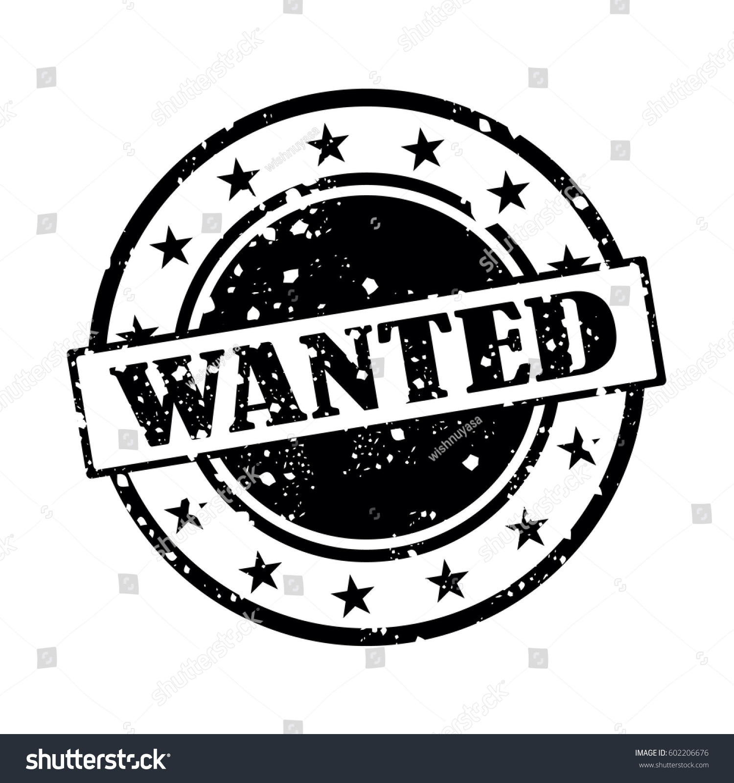 Wanted Vector Stamp Icon Logo Sign: เวกเตอร์สต็อก (ปลอดค่าลิขสิทธิ์ ...