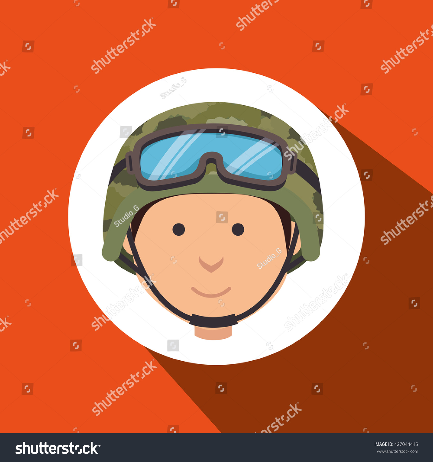 War Soldier Design Stock Vector (Royalty Free) 427044445