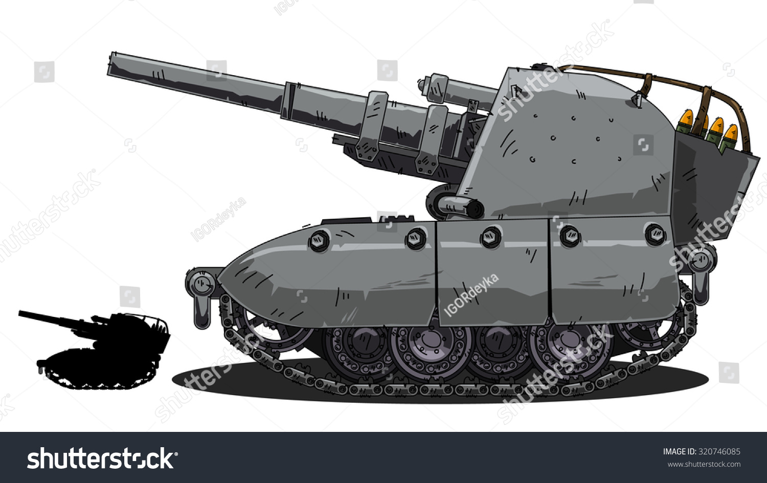 War Tank Cartoon Stock Vector (Royalty Free) 320746085 | Shutterstock