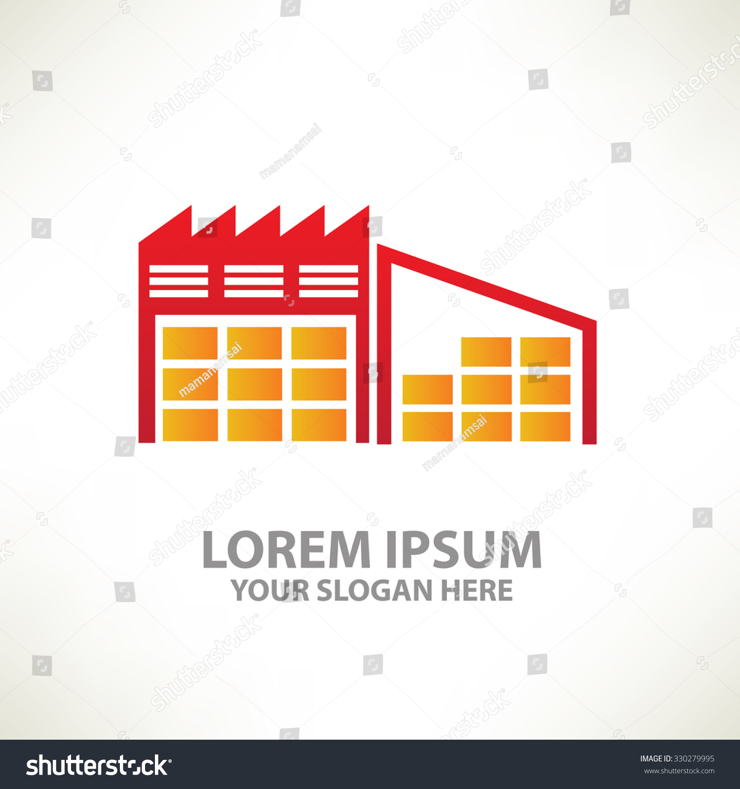 Warehouse Designlogo Templateclean Vector Stock Vector (Royalty Free ...