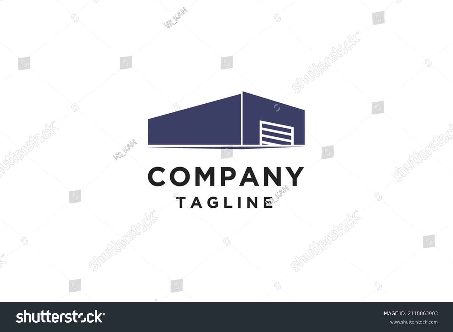 Warehouse Logo Design Vector Illustration Stock Vector (Royalty Free ...