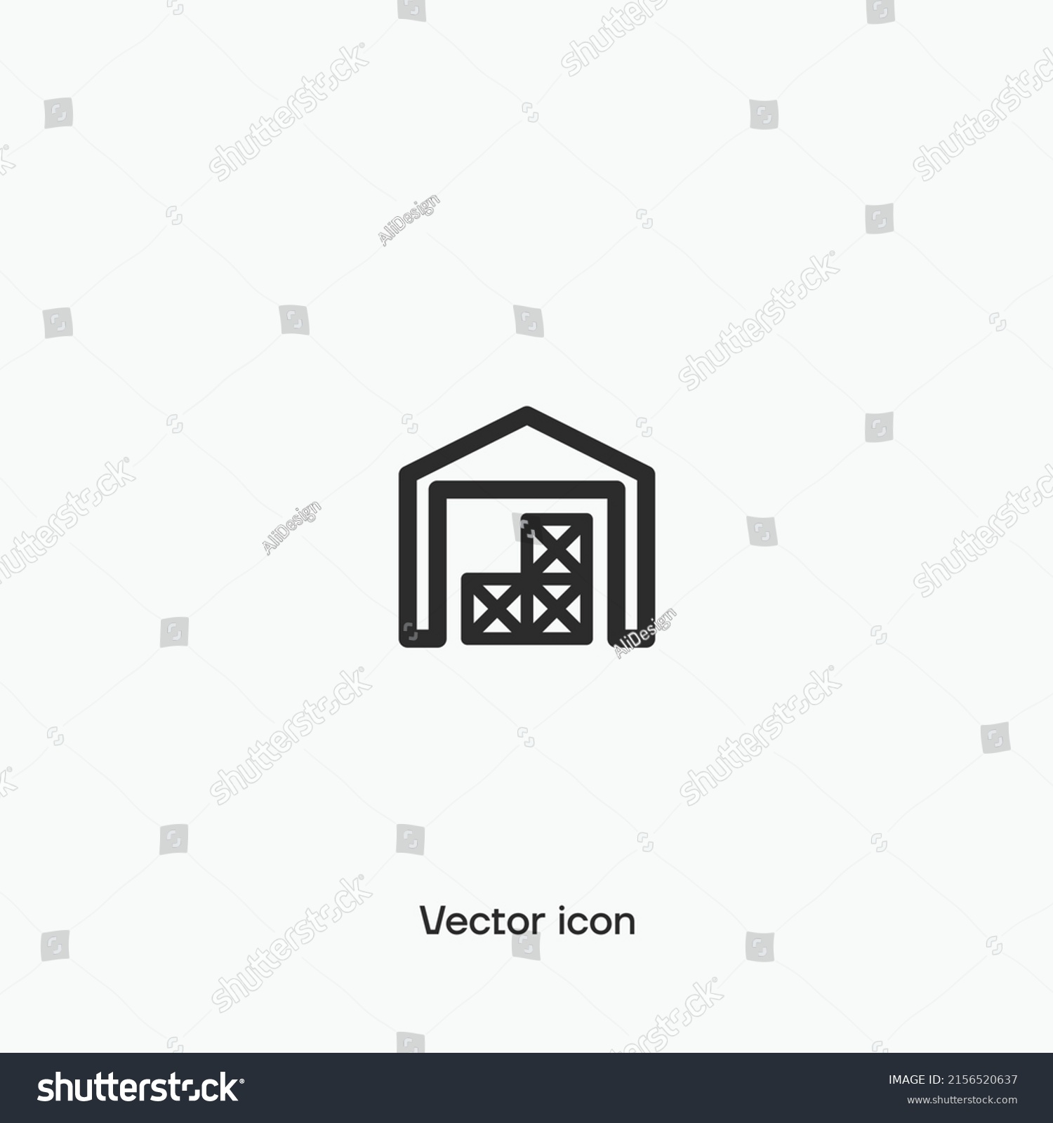 Warehouse Store Vector Icon Premium Quality Stock Vector (Royalty Free ...