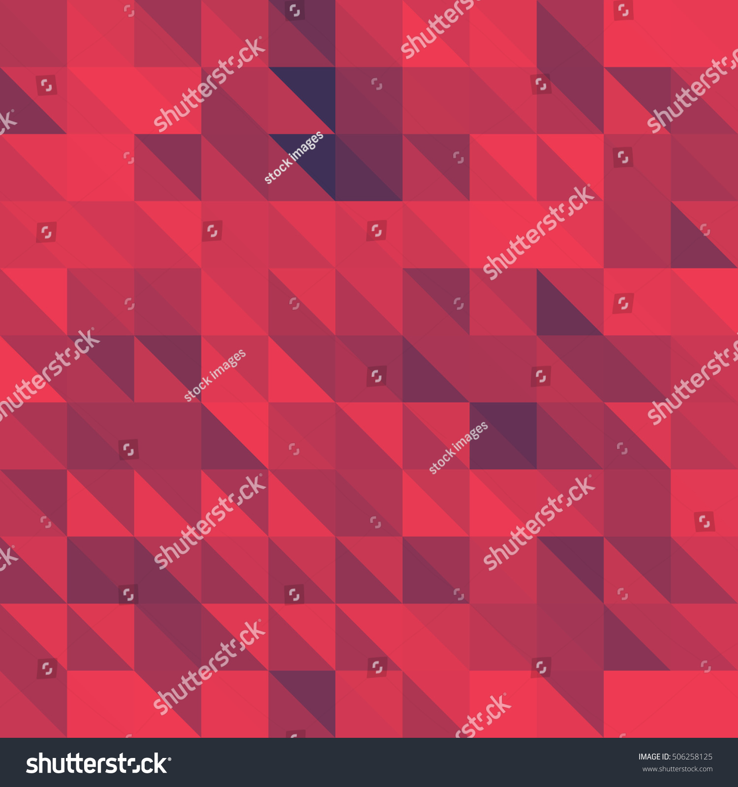 Warm Red Color Triangle Geometric Vector: vector de stock (libre de ...