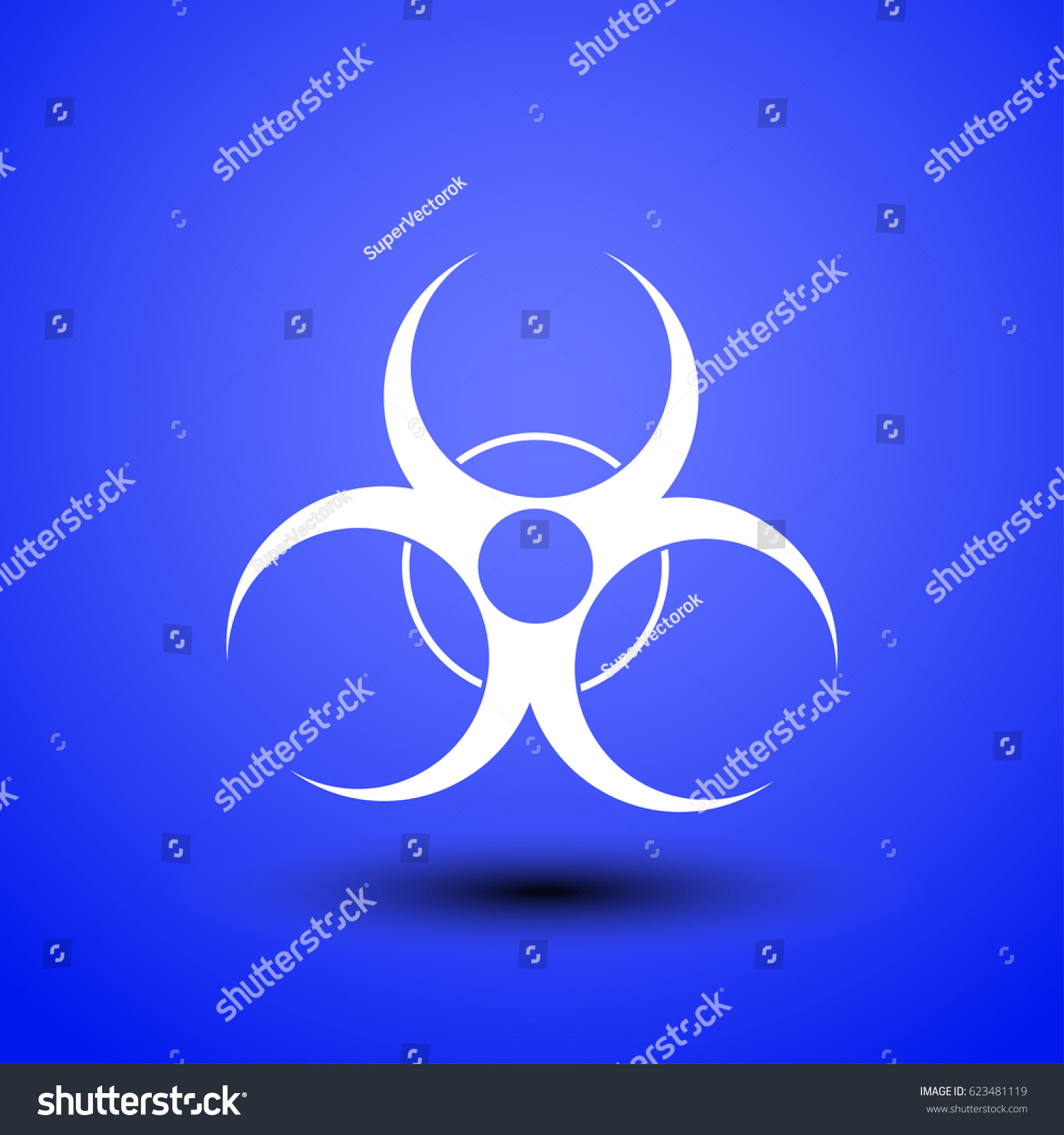 Warning Biological Hazard Stock Vector (Royalty Free) 623481119 ...