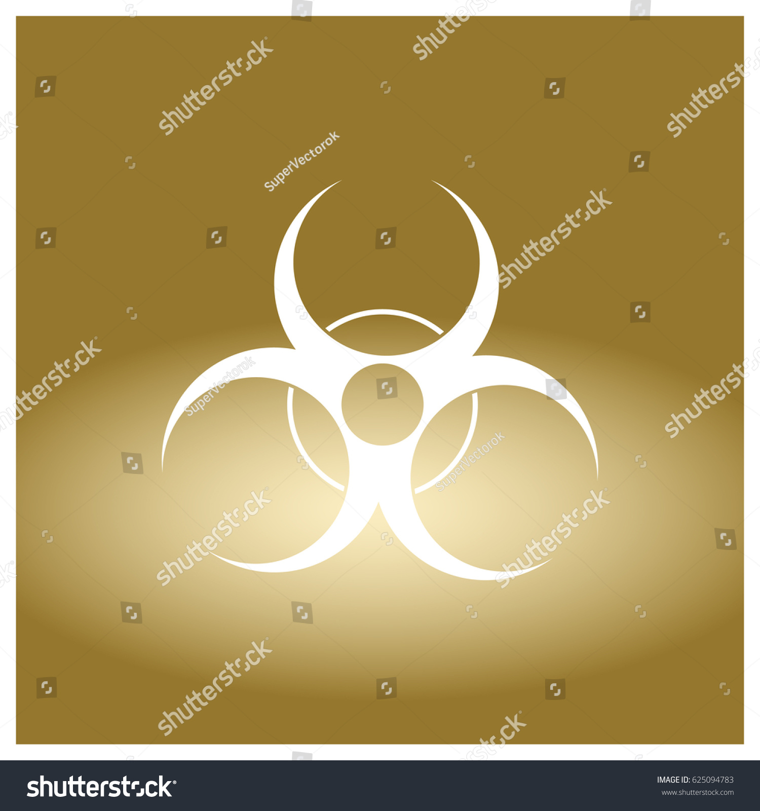Warning Biological Hazard Stock Vector (Royalty Free) 625094783 ...