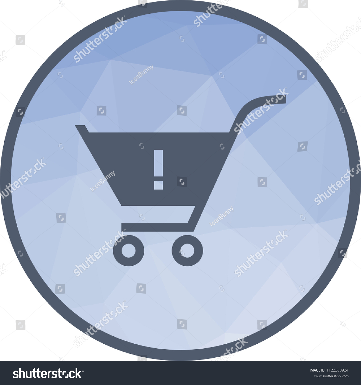 Warning Cart Trolley Stock Vector (Royalty Free) 1122368924 | Shutterstock