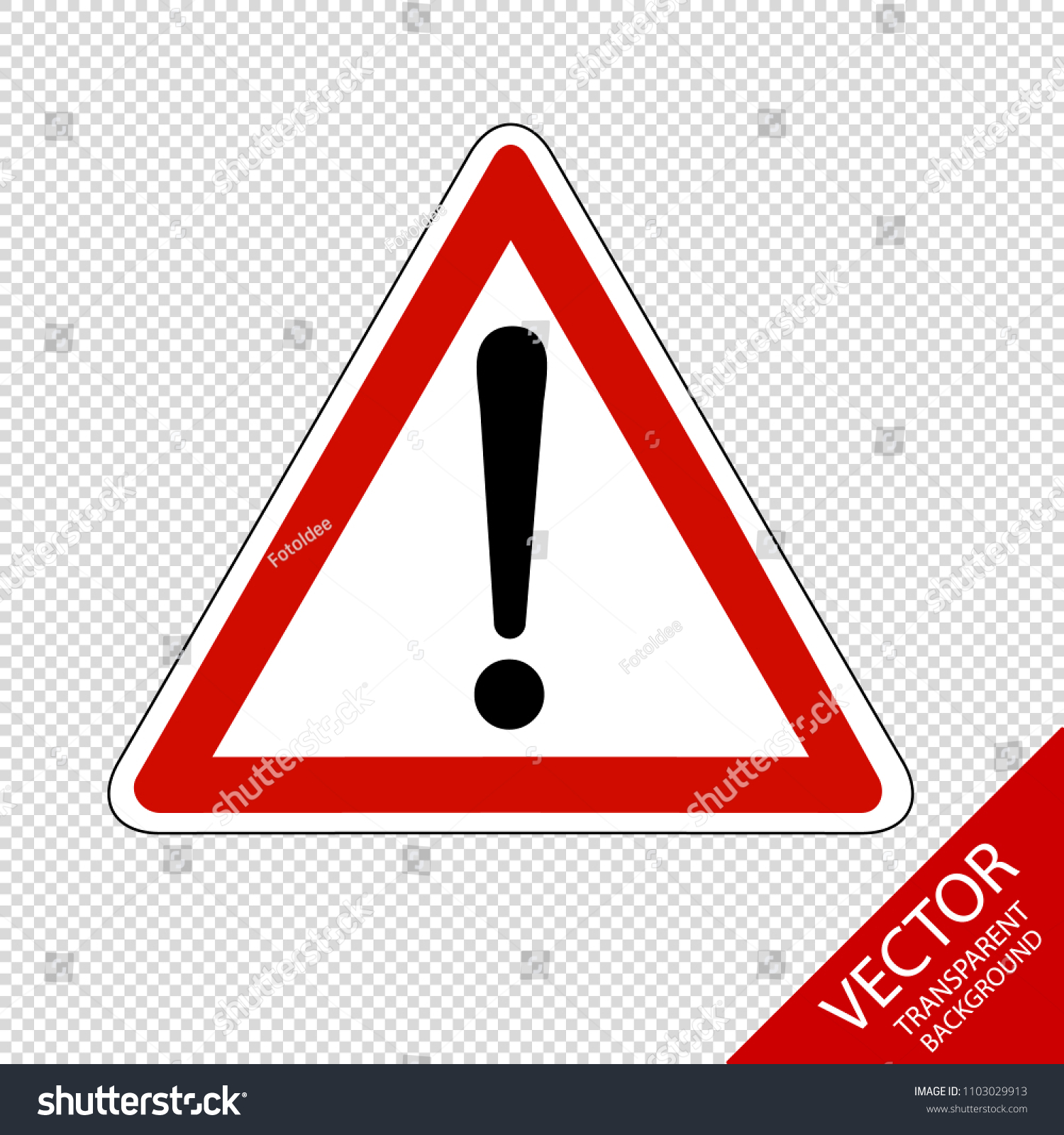 Warning Caution Sign Vector Illustration Isolated: vector de stock ...