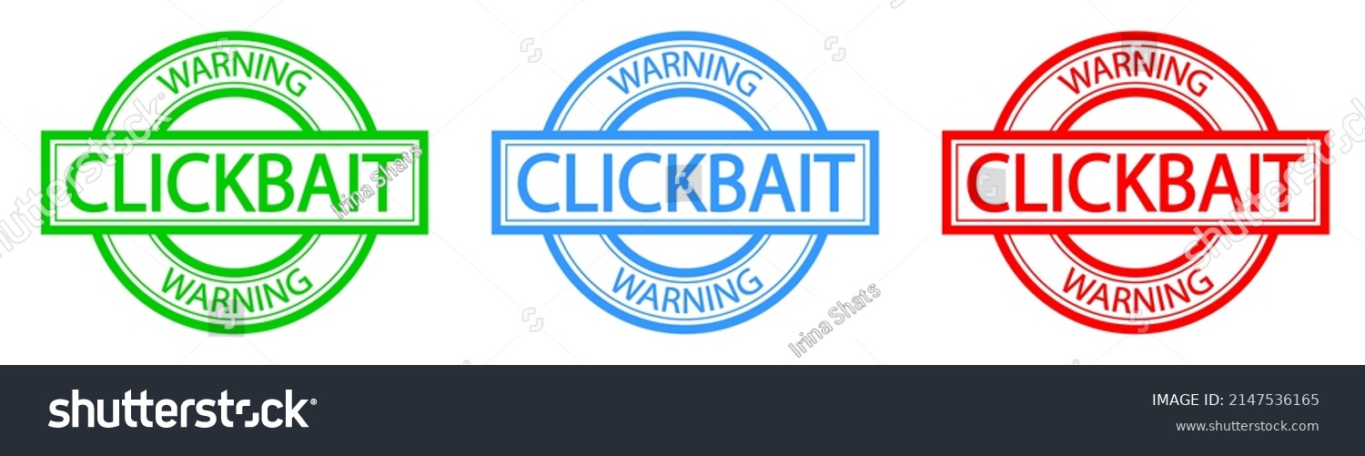 21 Clickbait stamp Images, Stock Photos & Vectors | Shutterstock