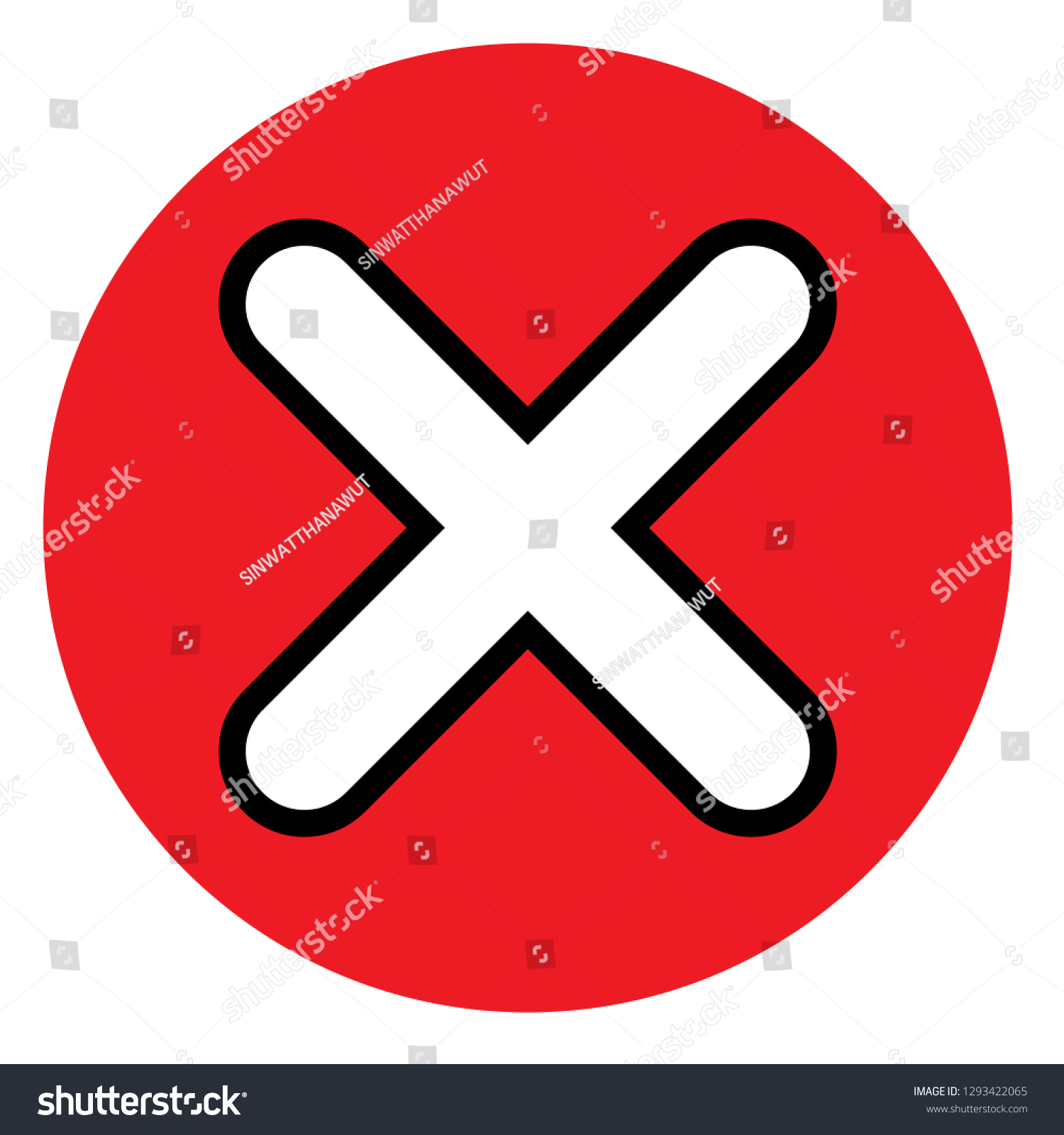 Warning Error White Icon Vector Illustrator Stock Vector (Royalty Free ...