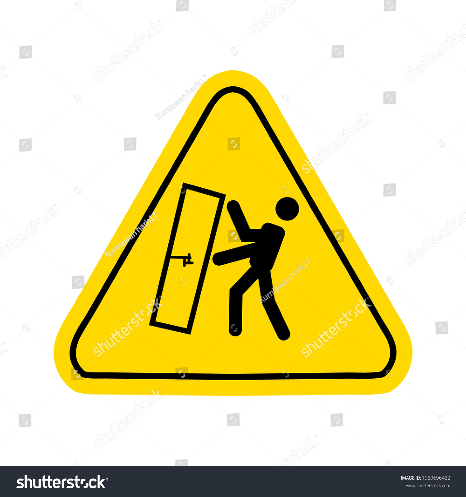 Warning Hazard Triangle Zigns Vector Stock Vector (Royalty Free ...