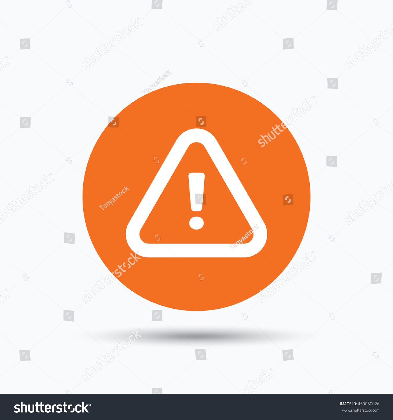 Warning Icon Attention Exclamation Mark Symbol Stock Vector (Royalty ...