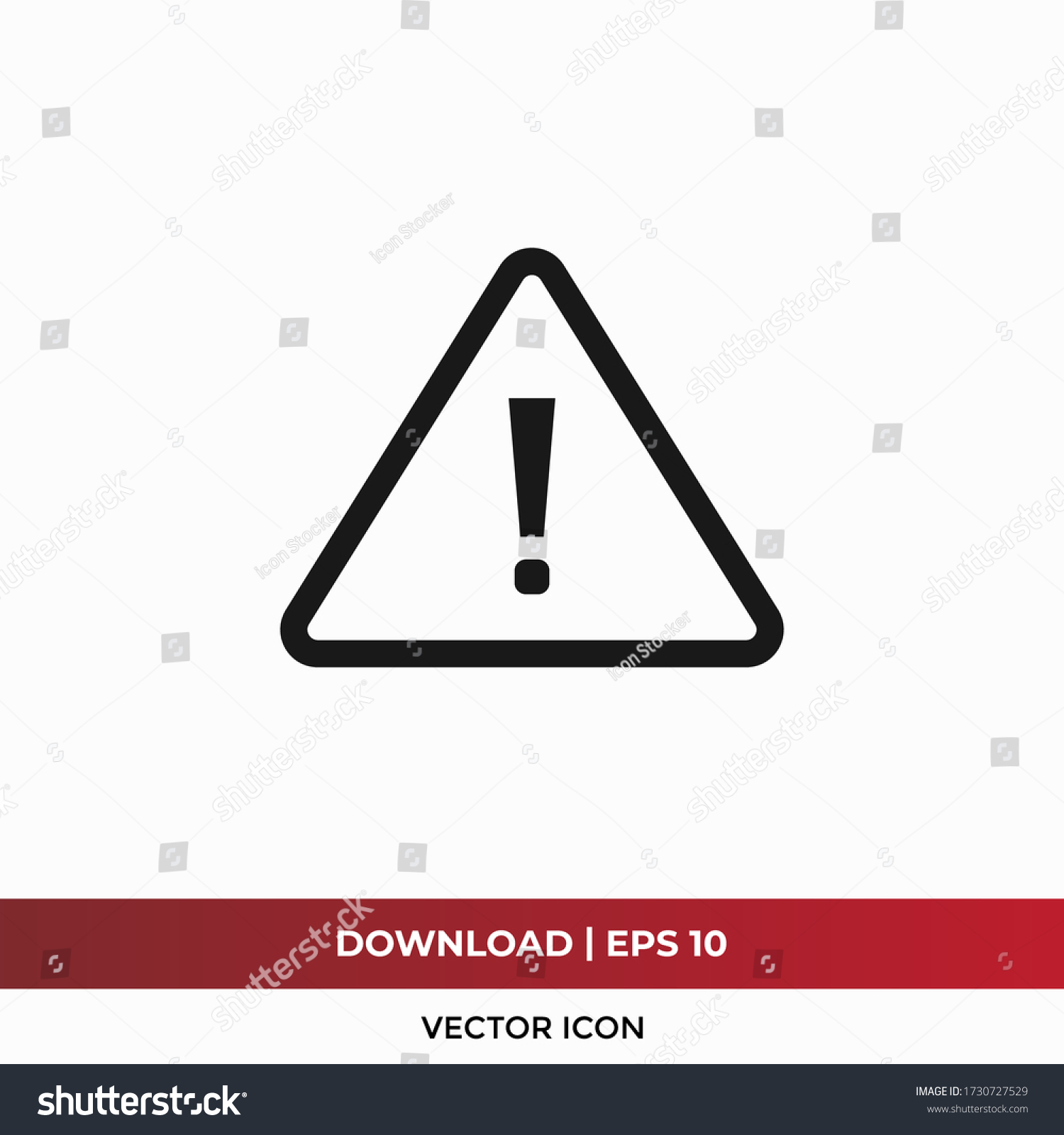 Warning Icon Vector Attention Sign Stock Vector (Royalty Free ...