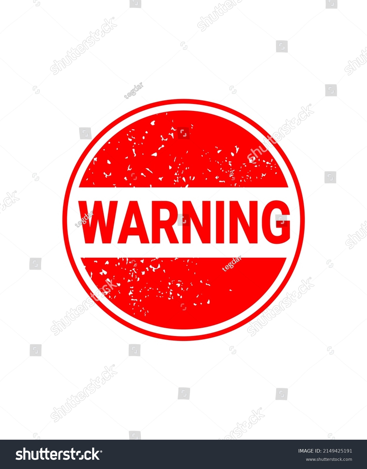 Warning Label Vector Design Stamp Stock Vector (Royalty Free ...