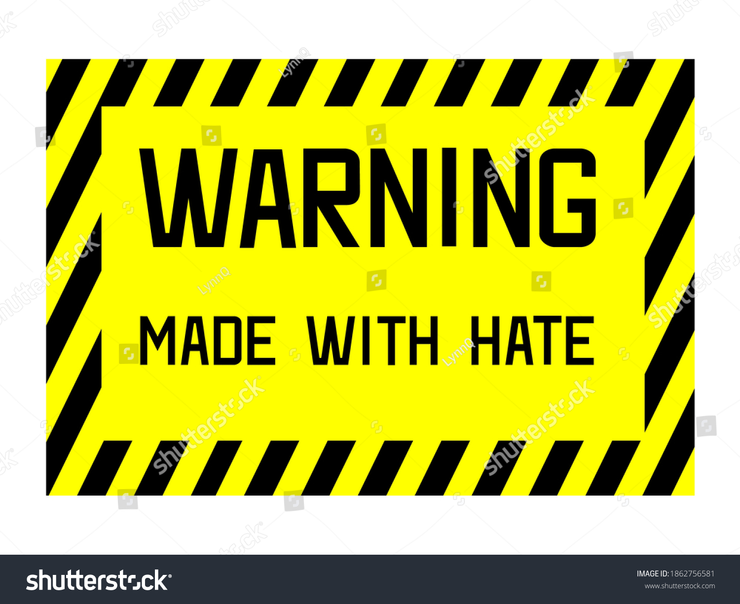 Warning Made Hate Comic Sign: Vector có sẵn (miễn phí bản quyền ...