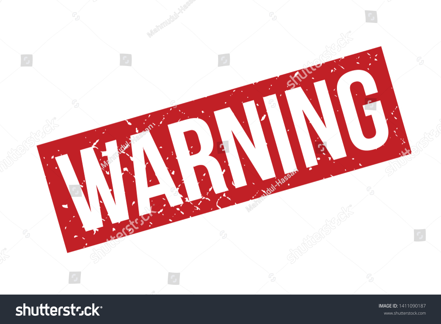 Warning Rubber Stamp Red Warning Rubber Stock Vector (Royalty Free ...