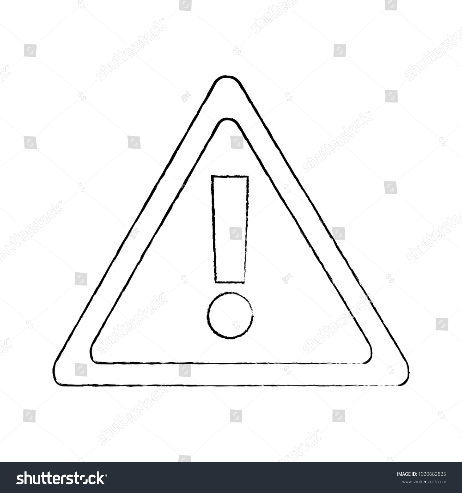Warning Sign Alert System Technology Symbol Stock Vector (Royalty Free ...