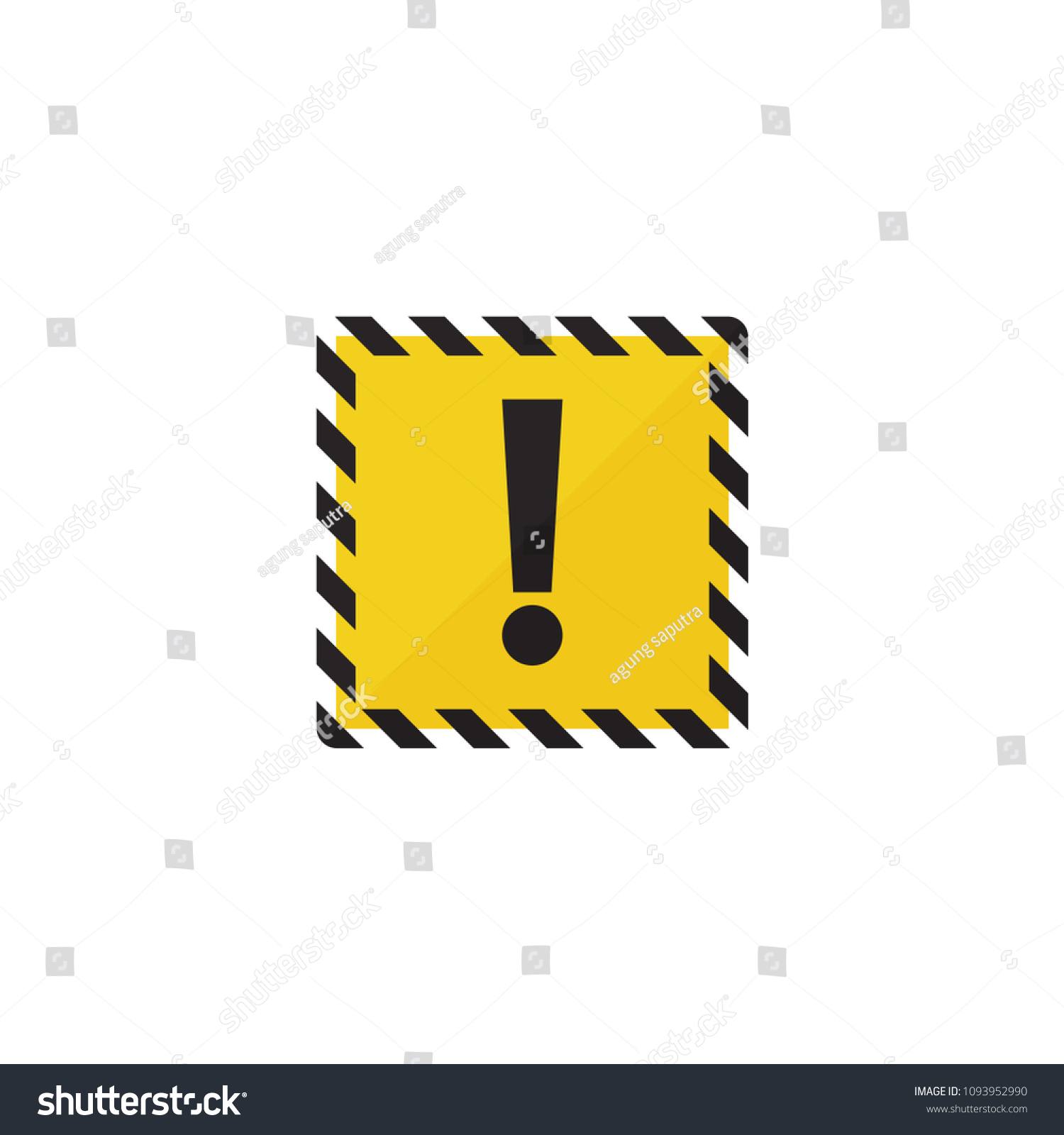 Warning Sign Board Stock Vector (Royalty Free) 1093952990 | Shutterstock