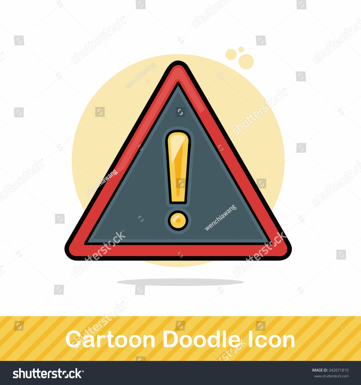 Warning Sign Doodle: vector de stock (libre de regalías) 342671810 ...