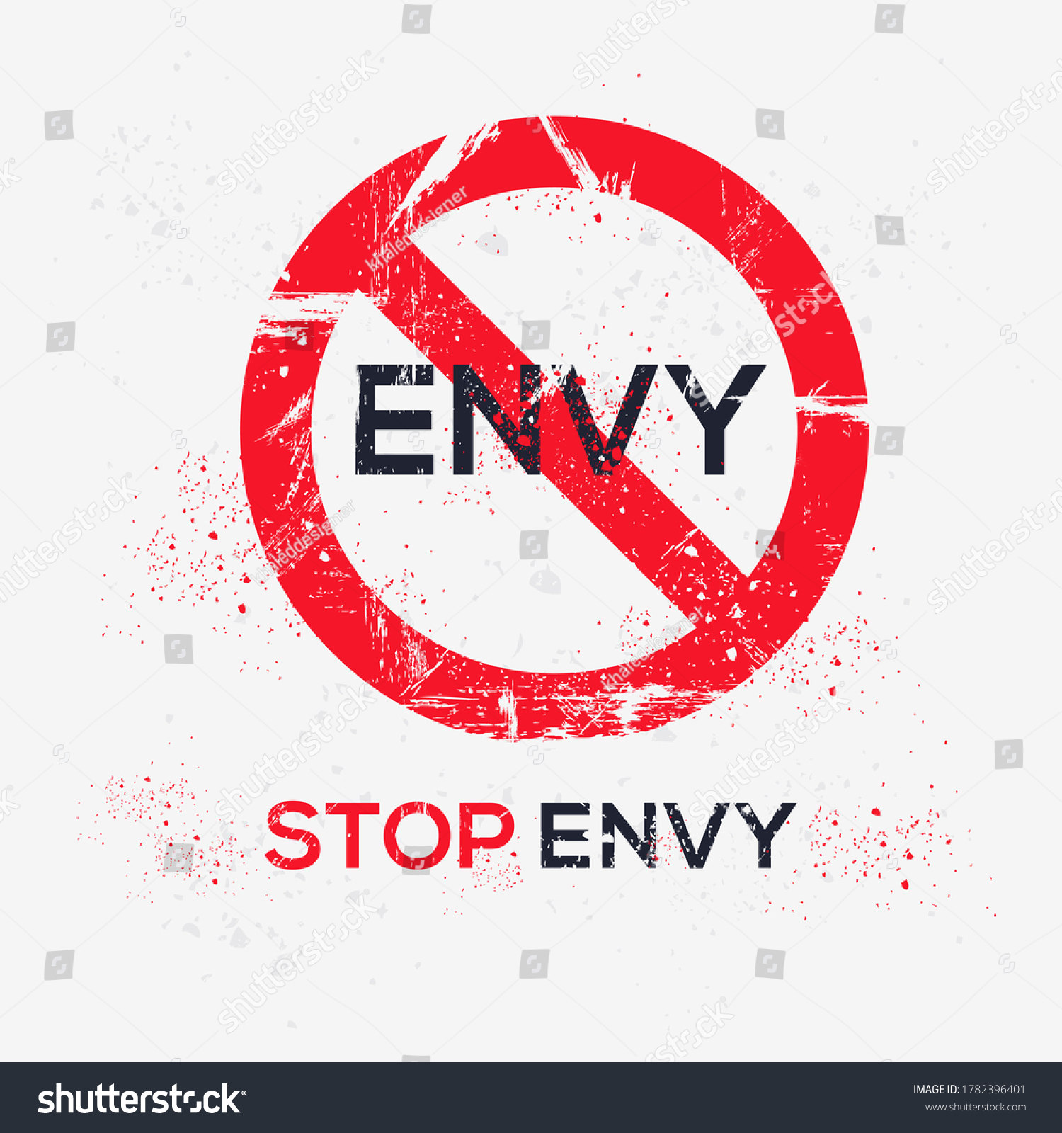 Warning Sign Envy Vector Illustration Stock Vector (Royalty Free ...