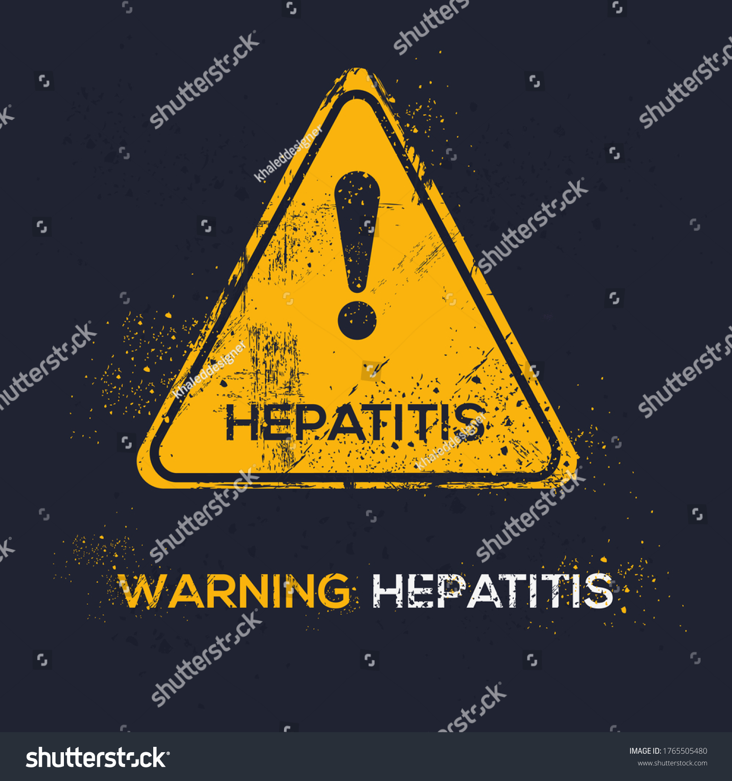 Warning Sign Hepatitis Vector Illustration Stock Vector (Royalty Free ...