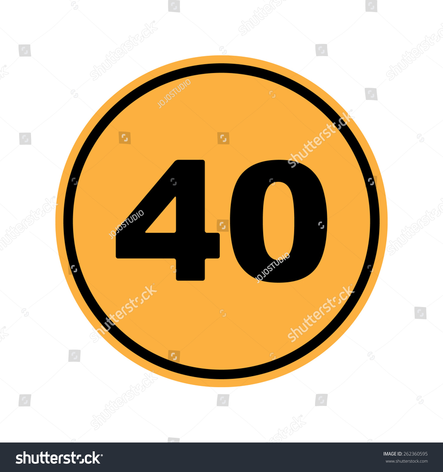 Warning Sign Minimum Speed Sign Stock Vector (Royalty Free) 262360595 ...