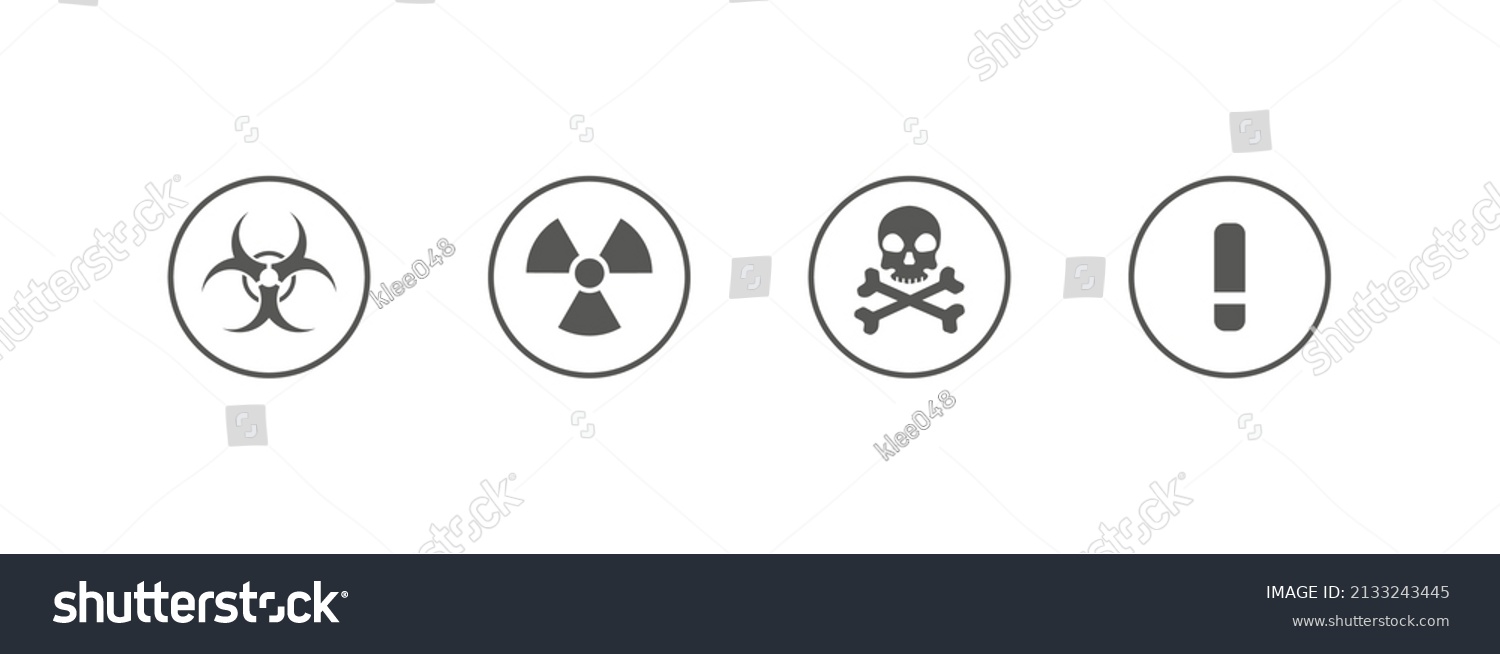 Warning Sign On White Background Stock Vector (Royalty Free) 2133243445 ...