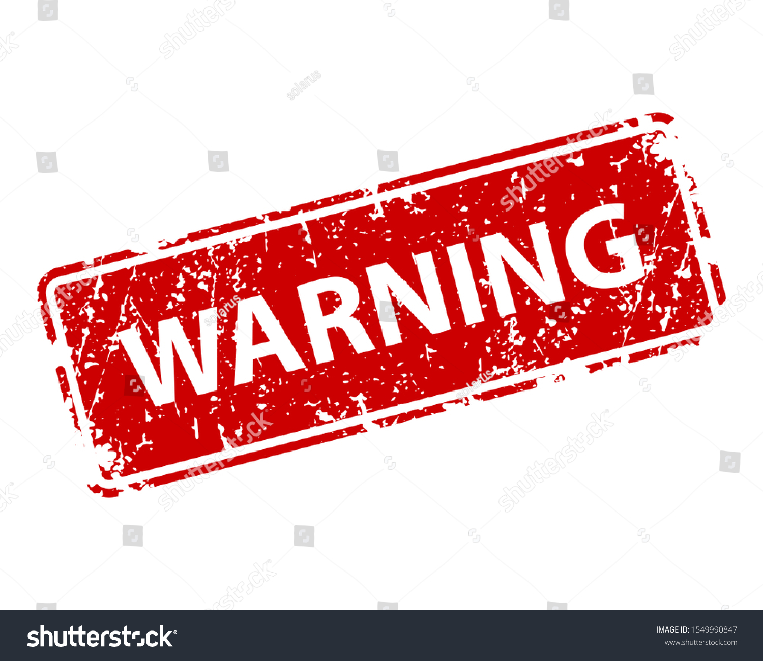 Warning Sign Sticker Stamp Vector Texture Stock Vector (Royalty Free ...