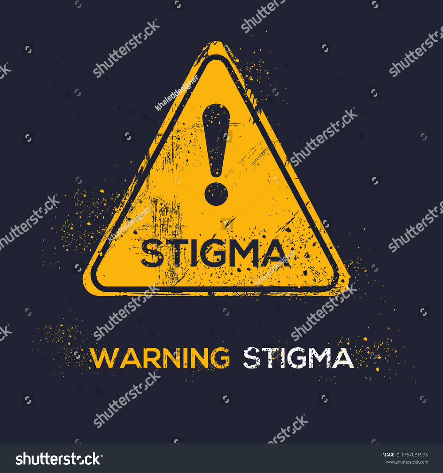 Warning Sign Stigma Vector Illustration: Vector có sẵn (miễn phí bản ...