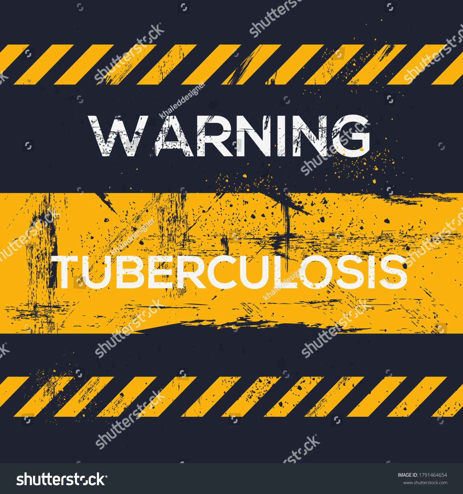Warning Sign Tuberculosis Vector Illustration: เวกเตอร์สต็อก (ปลอดค่า ...