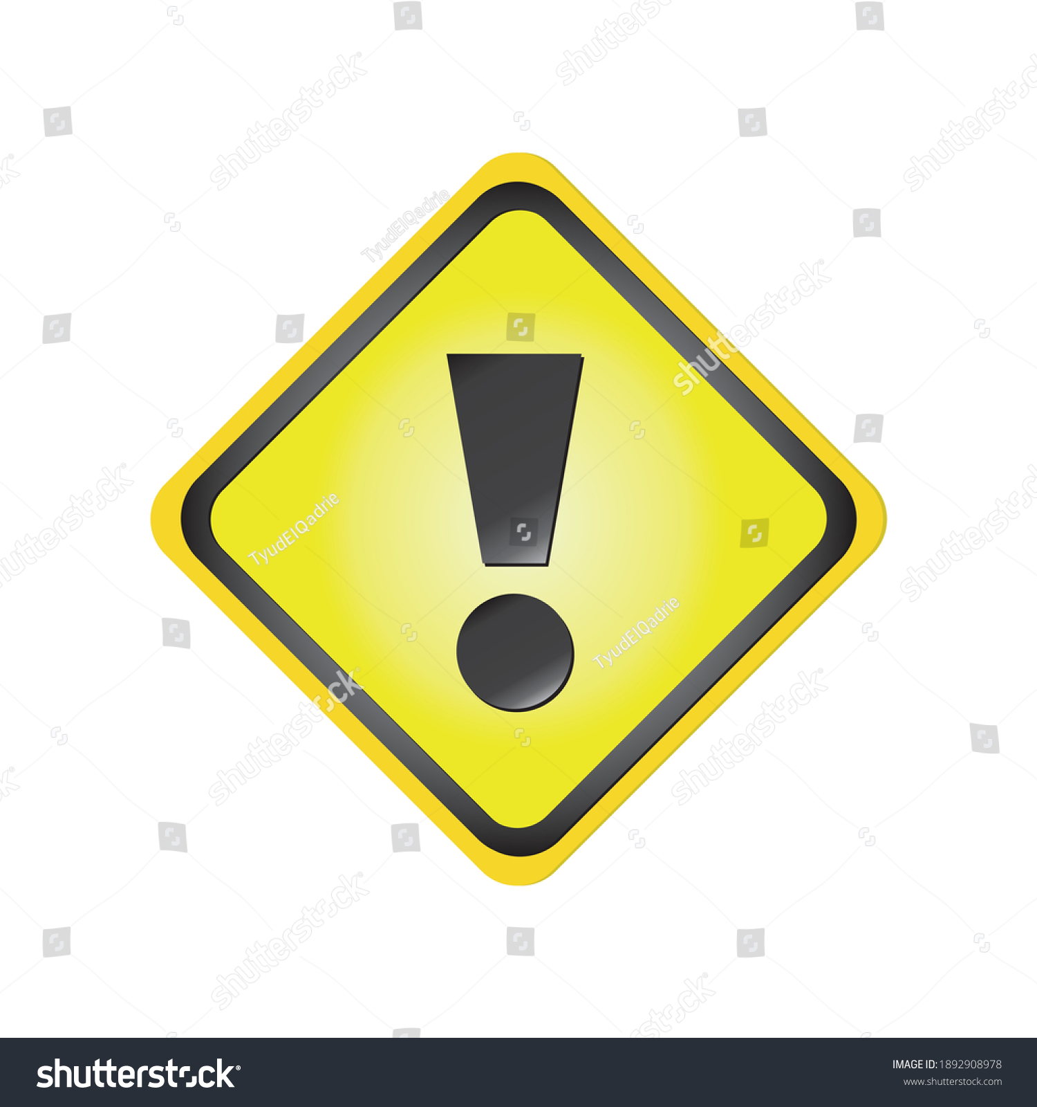 signe d'avertissement, illustration vectorielle, arrière-plan blanc ...