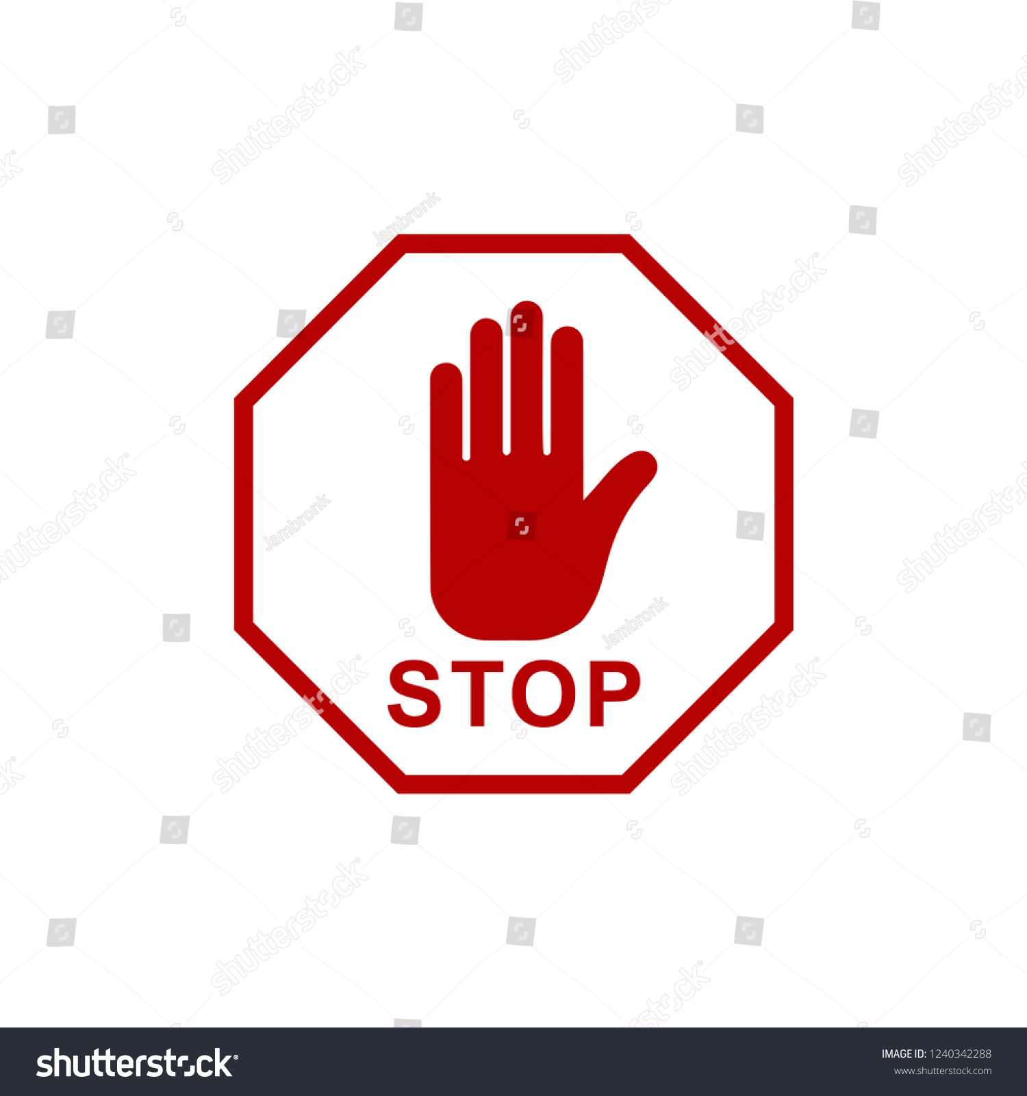 Warning Signage Stop Do Not Enter: เวกเตอร์สต็อก (ปลอดค่าลิขสิทธิ์ ...