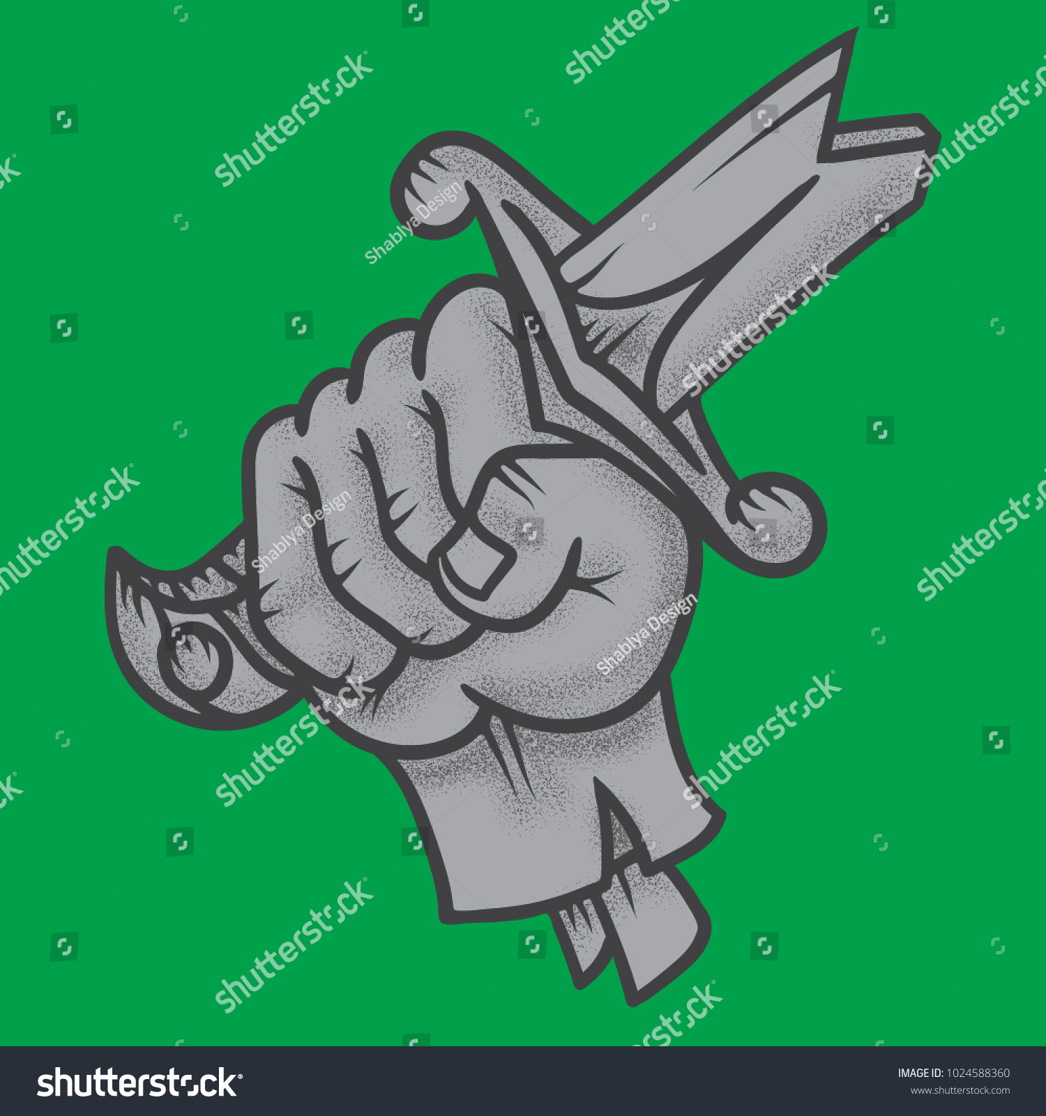 Warrior Hand Broken Sword Stock Vector (Royalty Free) 1024588360 ...