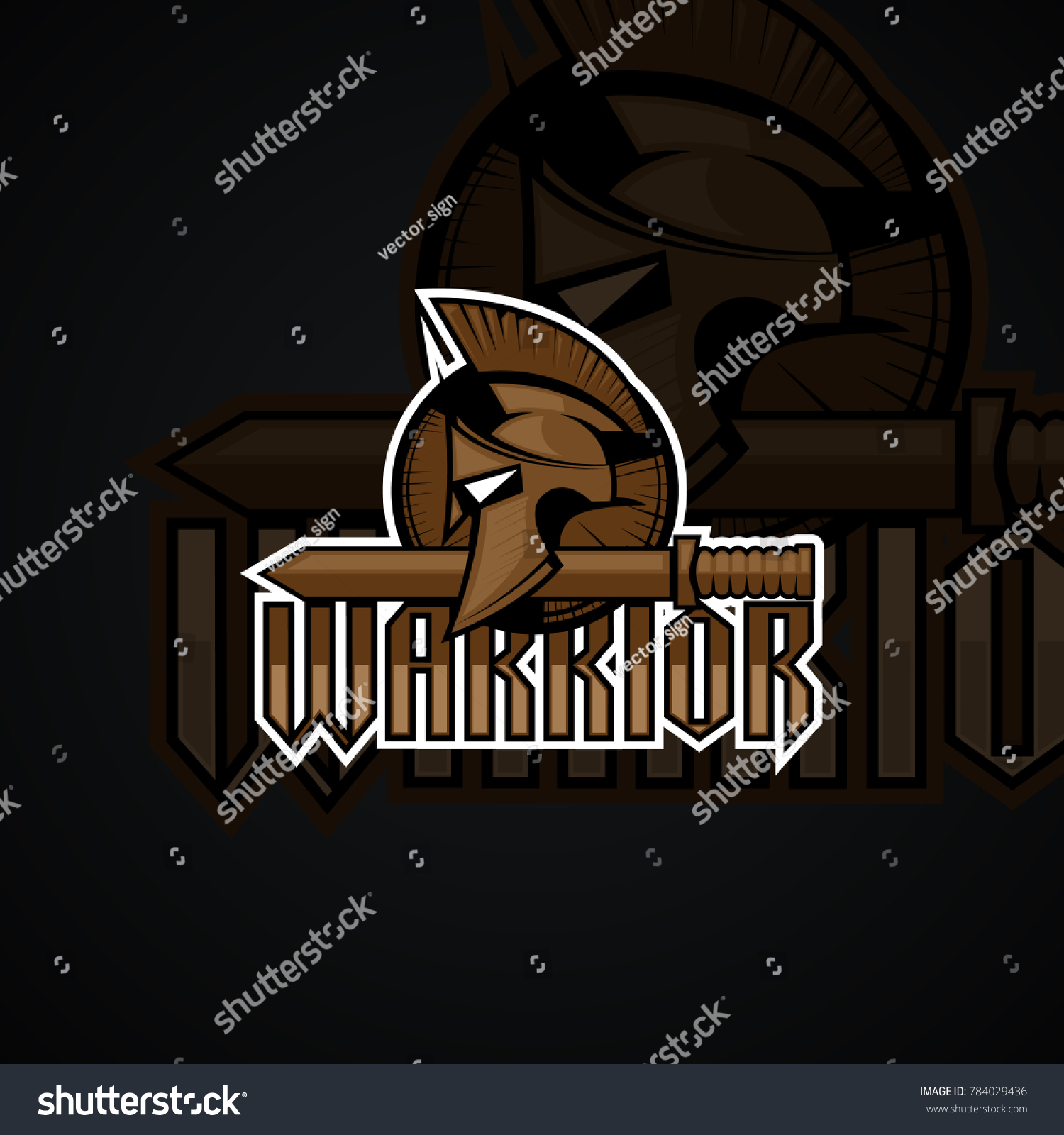 Warrior Logo High Resolution Vector Image Stock Vector (Royalty Free ...