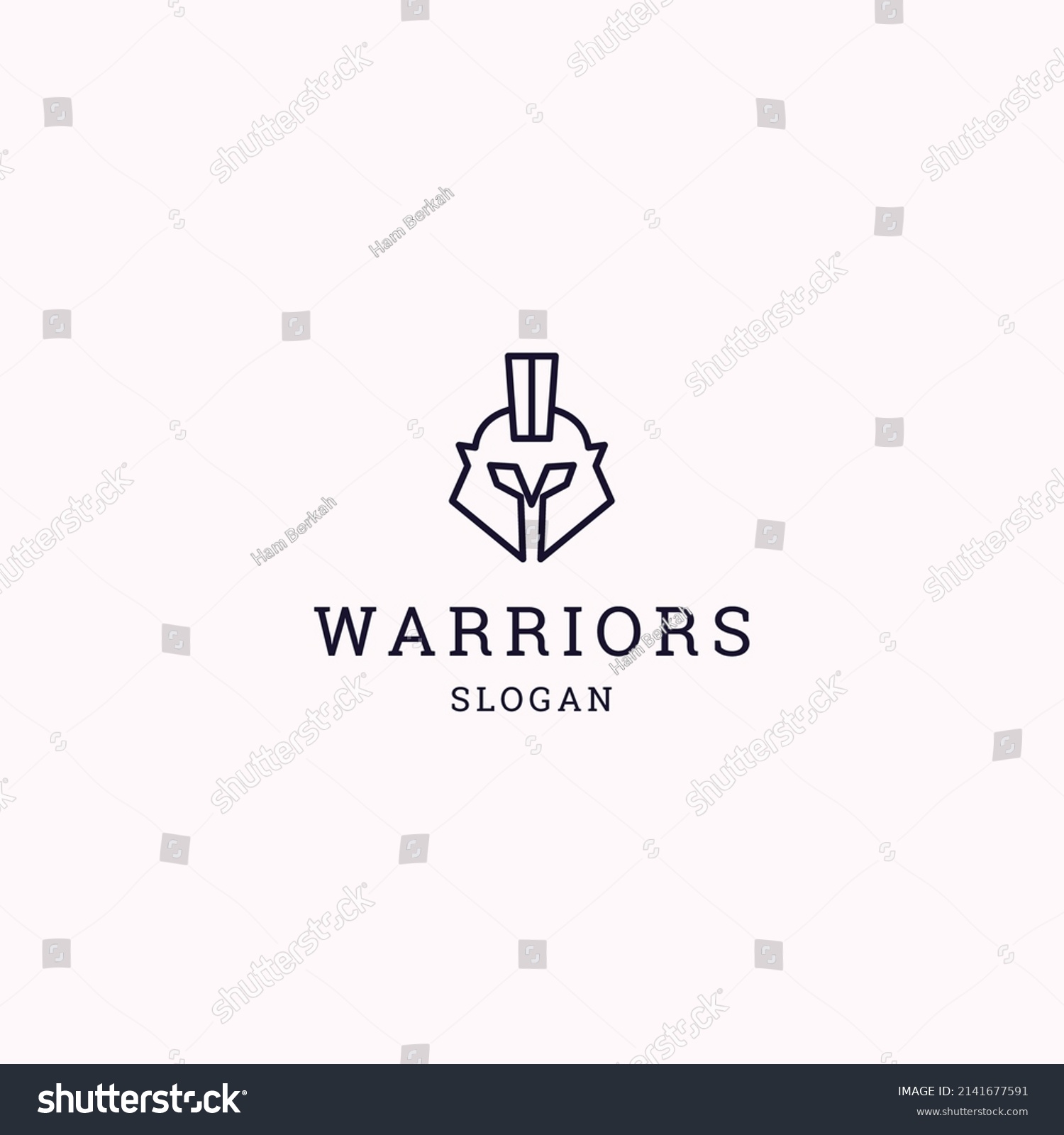 Warriors Logo Icon Design Template Vector Stock Vector (Royalty Free ...