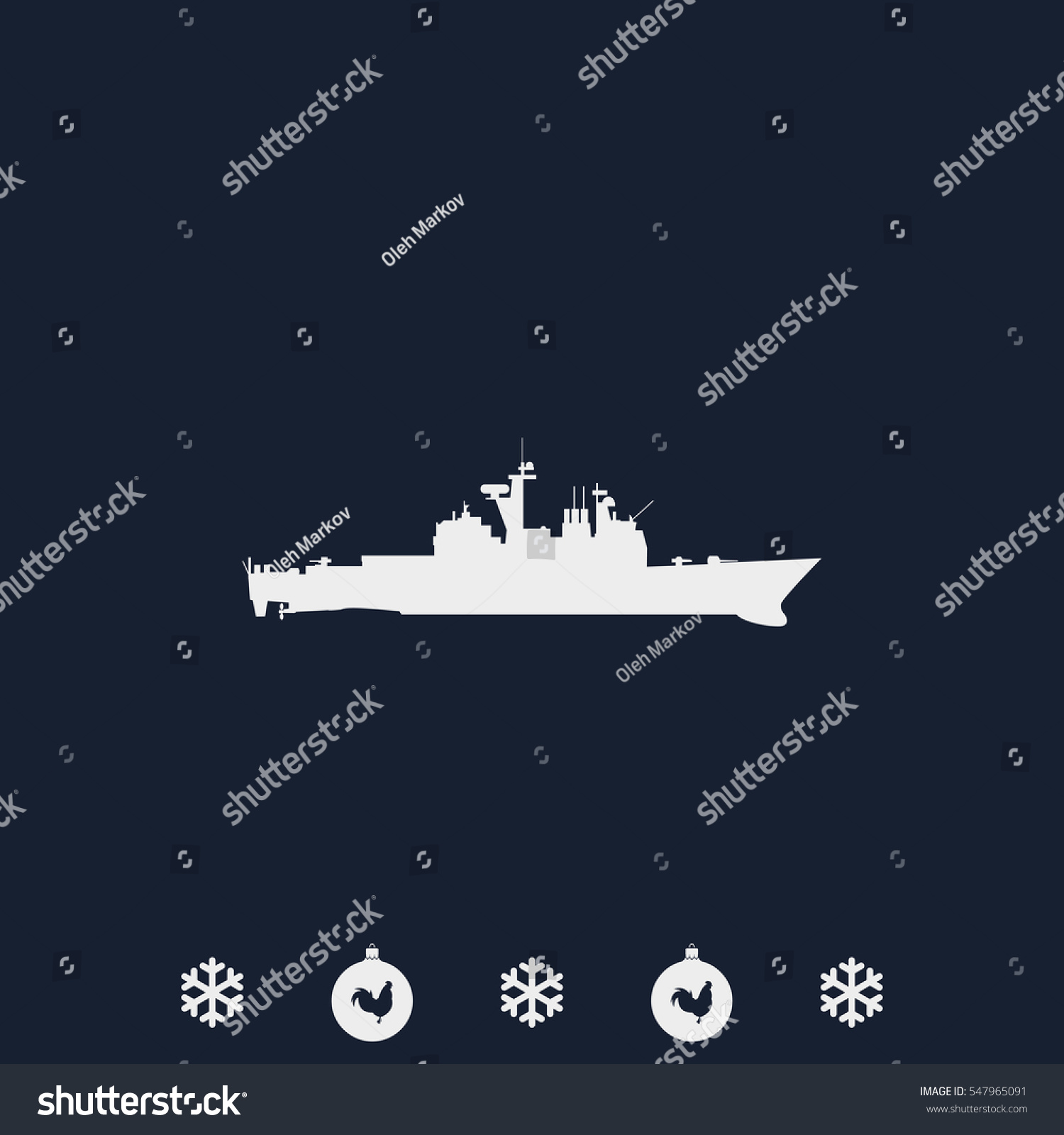 Warship Icon Stock Vector (Royalty Free) 547965091 | Shutterstock