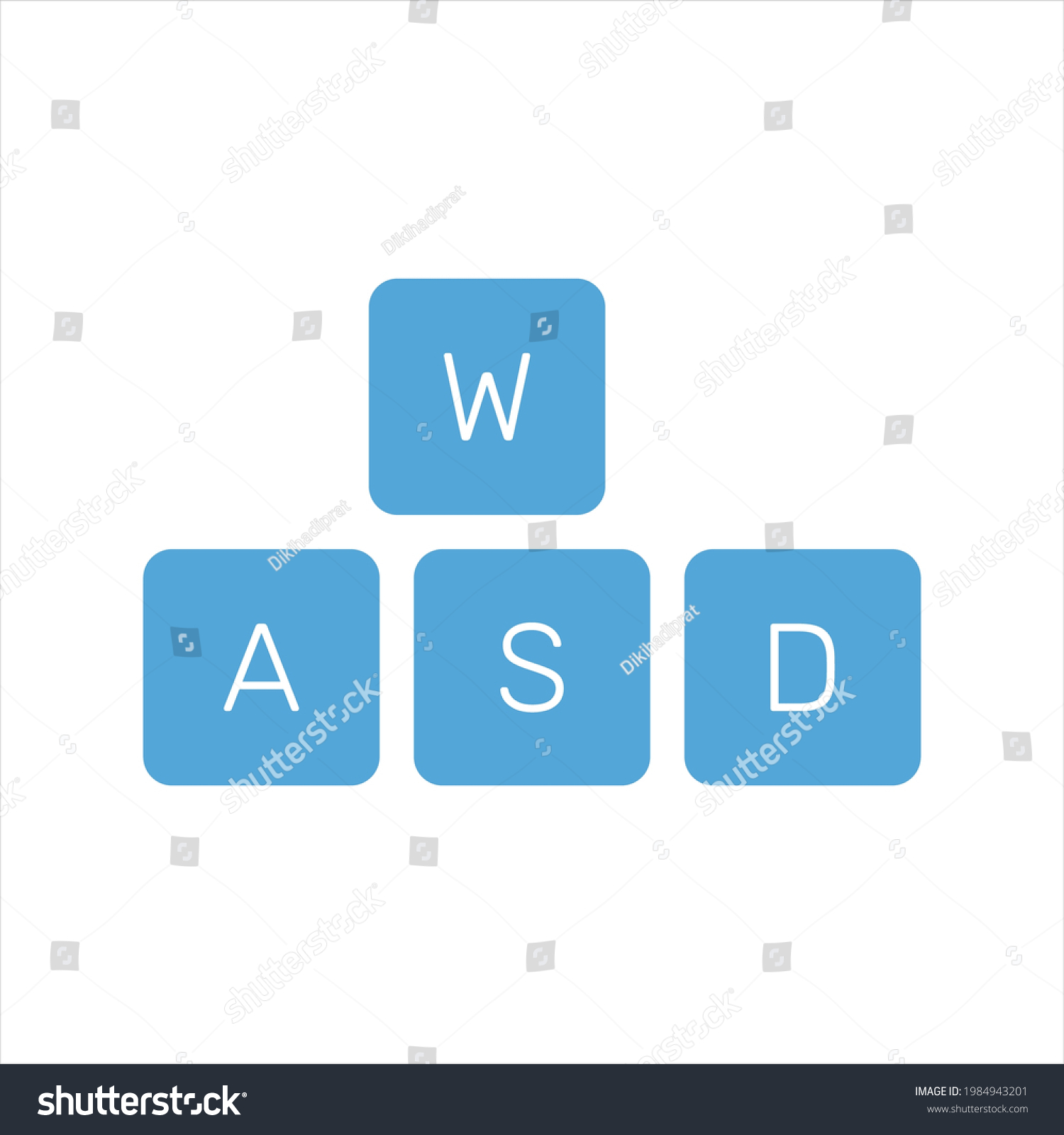 Wasd Button On Keyboard Transparent Background: เวกเตอร์สต็อก (ปลอดค่า ...