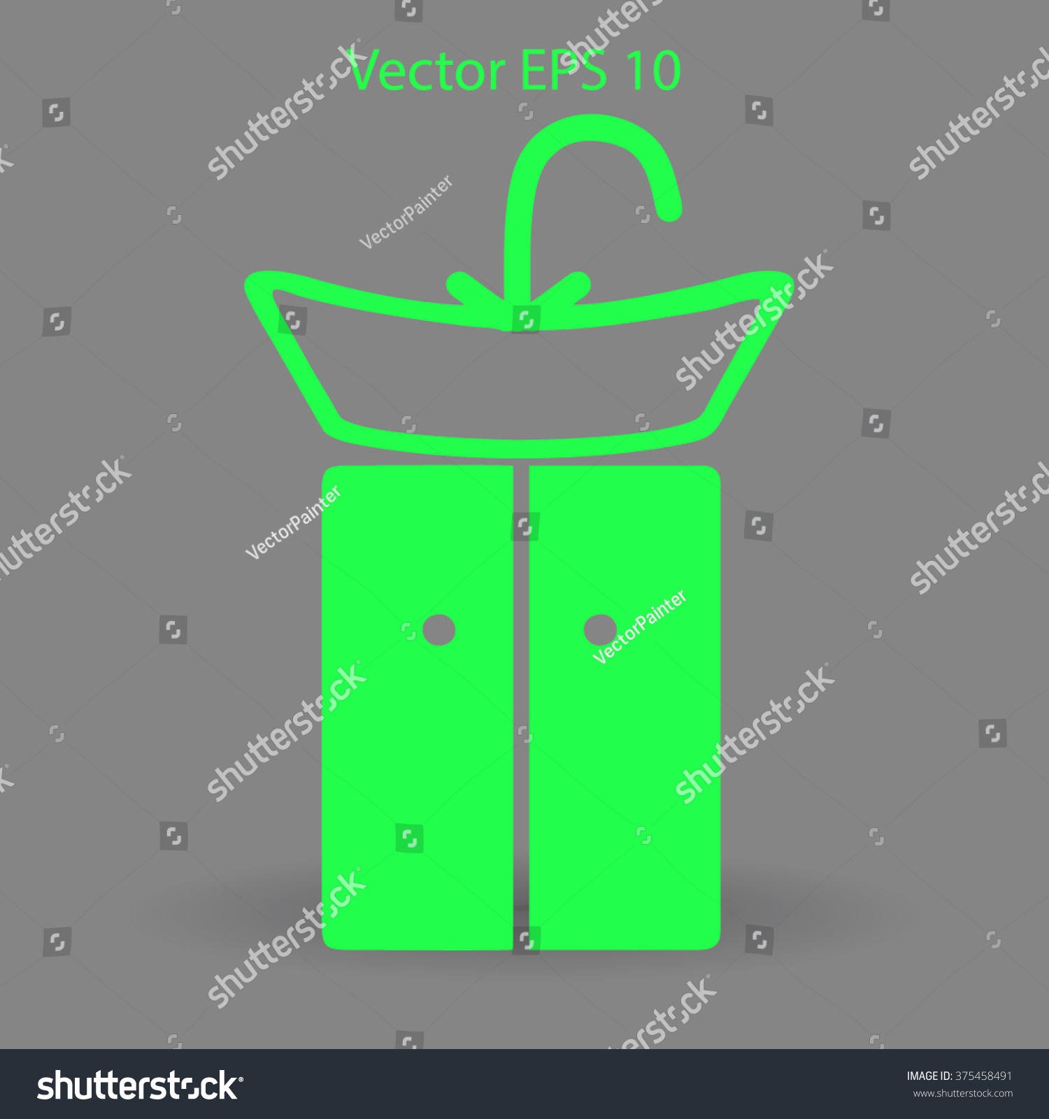 Washhand Basin Vector Illustration Stock Vector (Royalty Free) 375458491