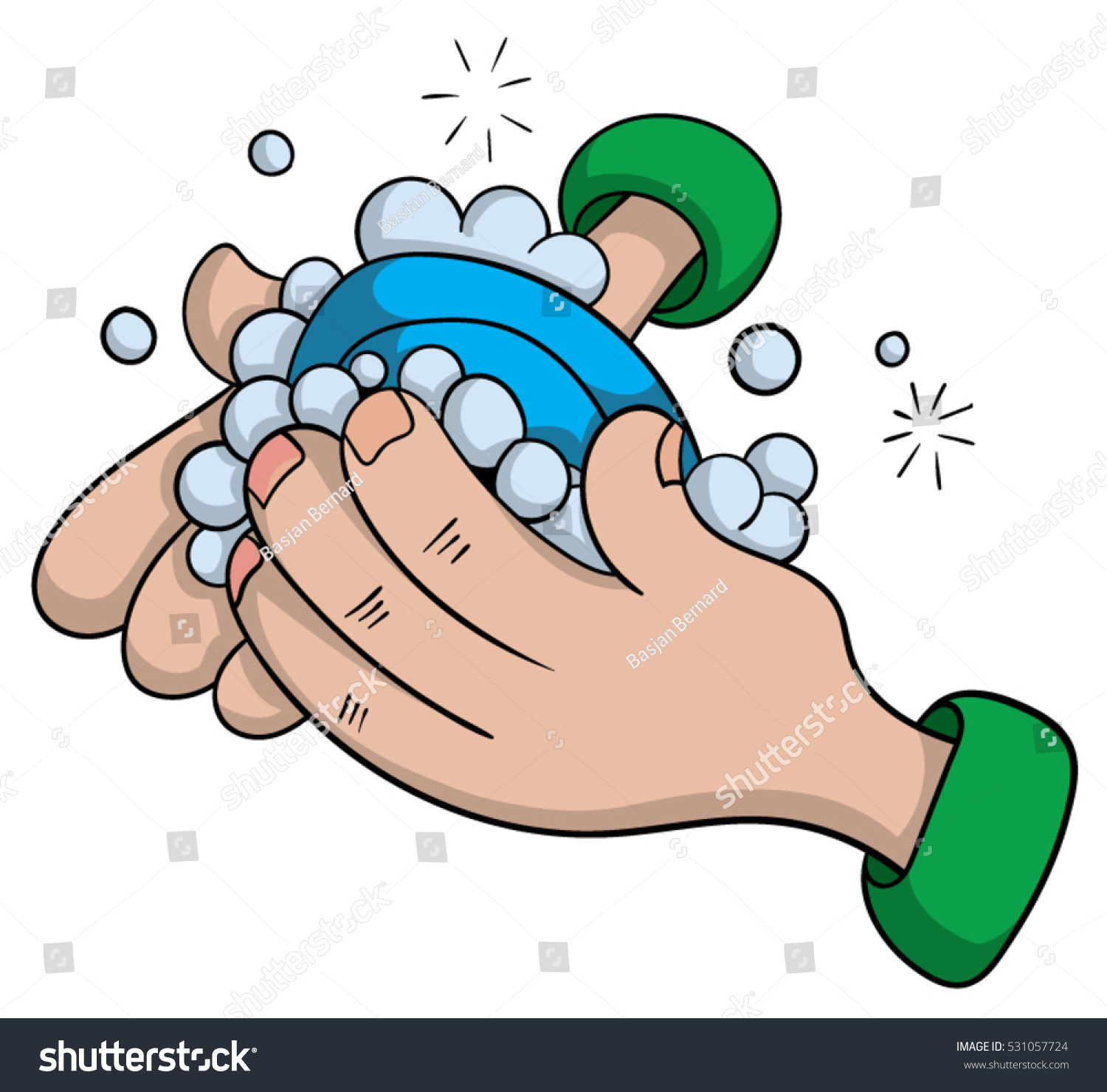 Washing Hands Cartoon Stock Vector 531057724 : Shutterstock