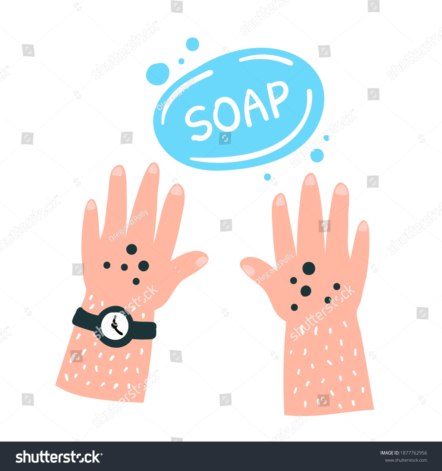 Washing Hands Soap Hygiene Poster Flat Stock Vector (Royalty Free ... Washing Hands Soap Hygiene Poster Flat Stock Vector (Royalty Free ...