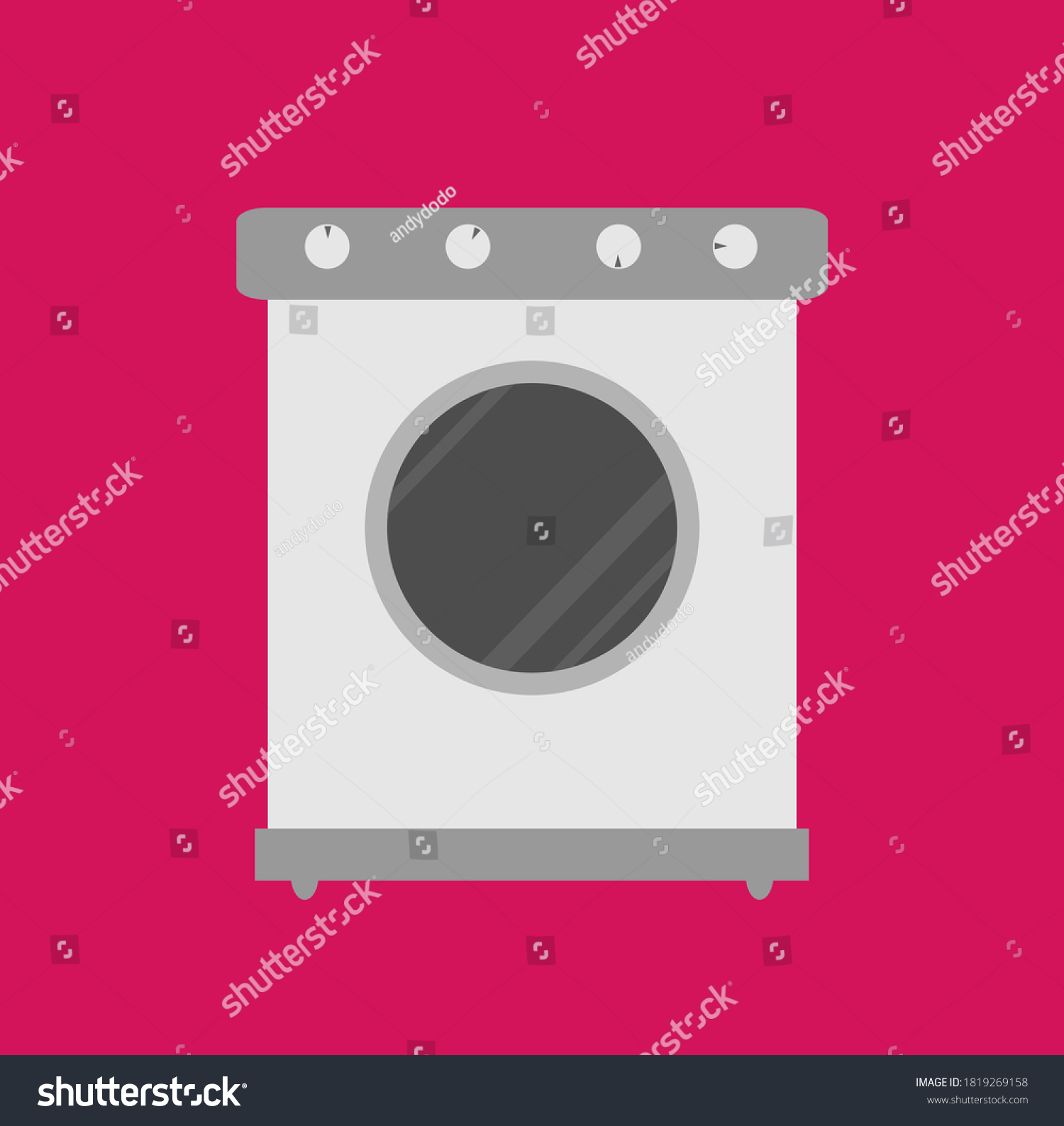 Washing Machine Laundry Cartoon Vector Stock Vector (Royalty Free ...