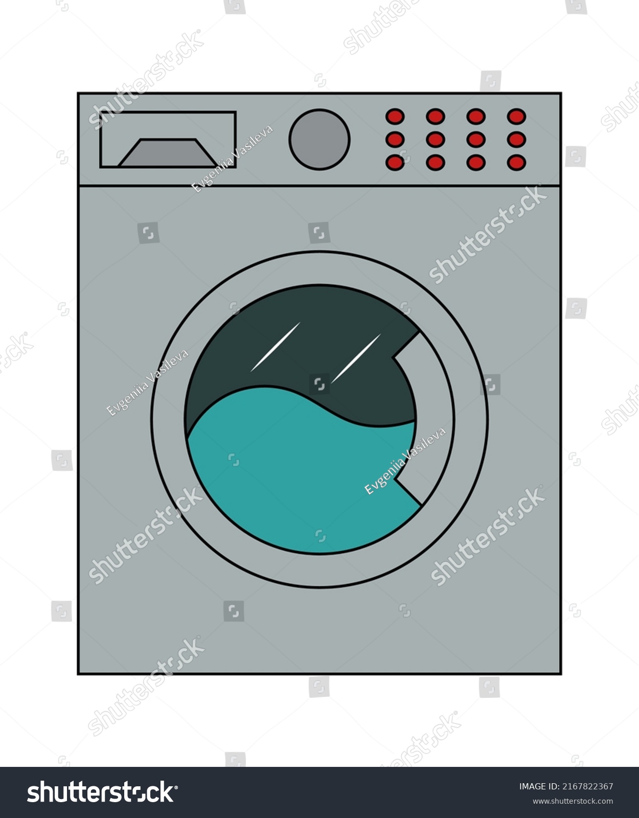 Washing Machine Pictogram Vector Illustration Stock Vector (Royalty ...