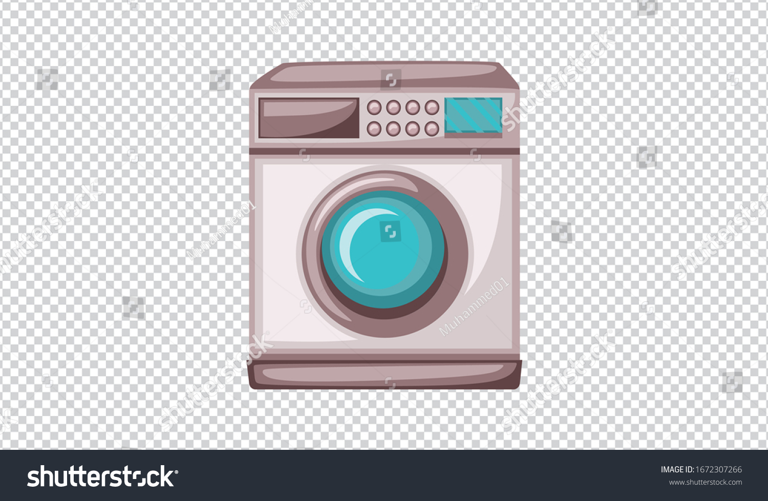Washing Machine Vector Art Animated Image Stock Vector (Royalty Free ...
