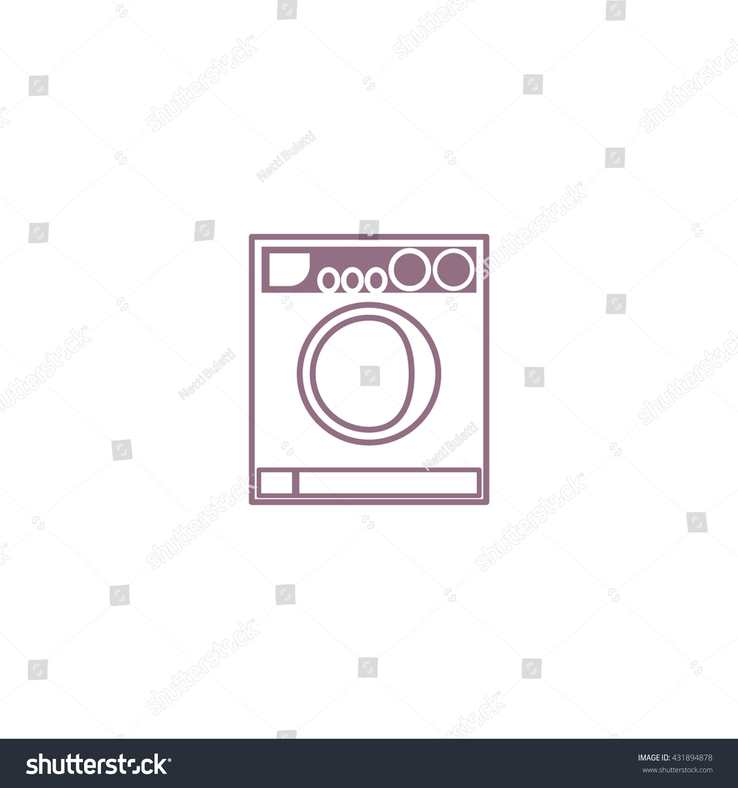 Washing Machine Vector Illustration Stock Vector (Royalty Free ...