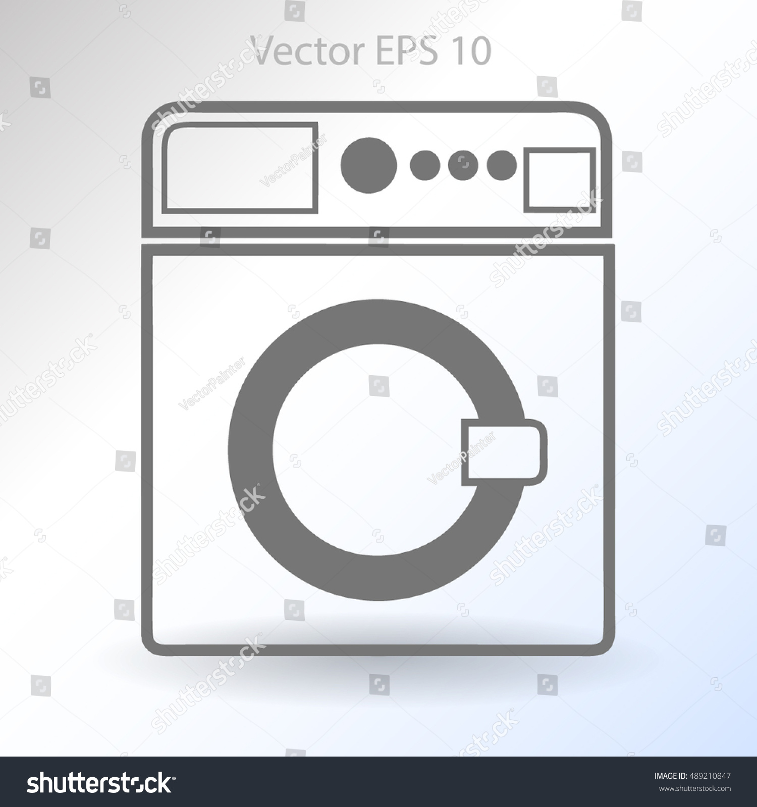 Washing Machine Vector Illustration Stock Vector (Royalty Free ...