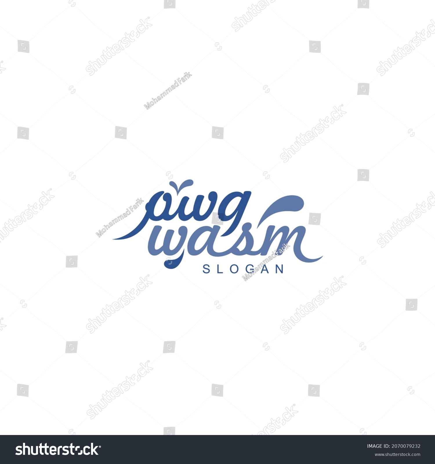 Wasm Marking Logo Modern Arabic Calligraphy Stock Vector (Royalty Free ...
