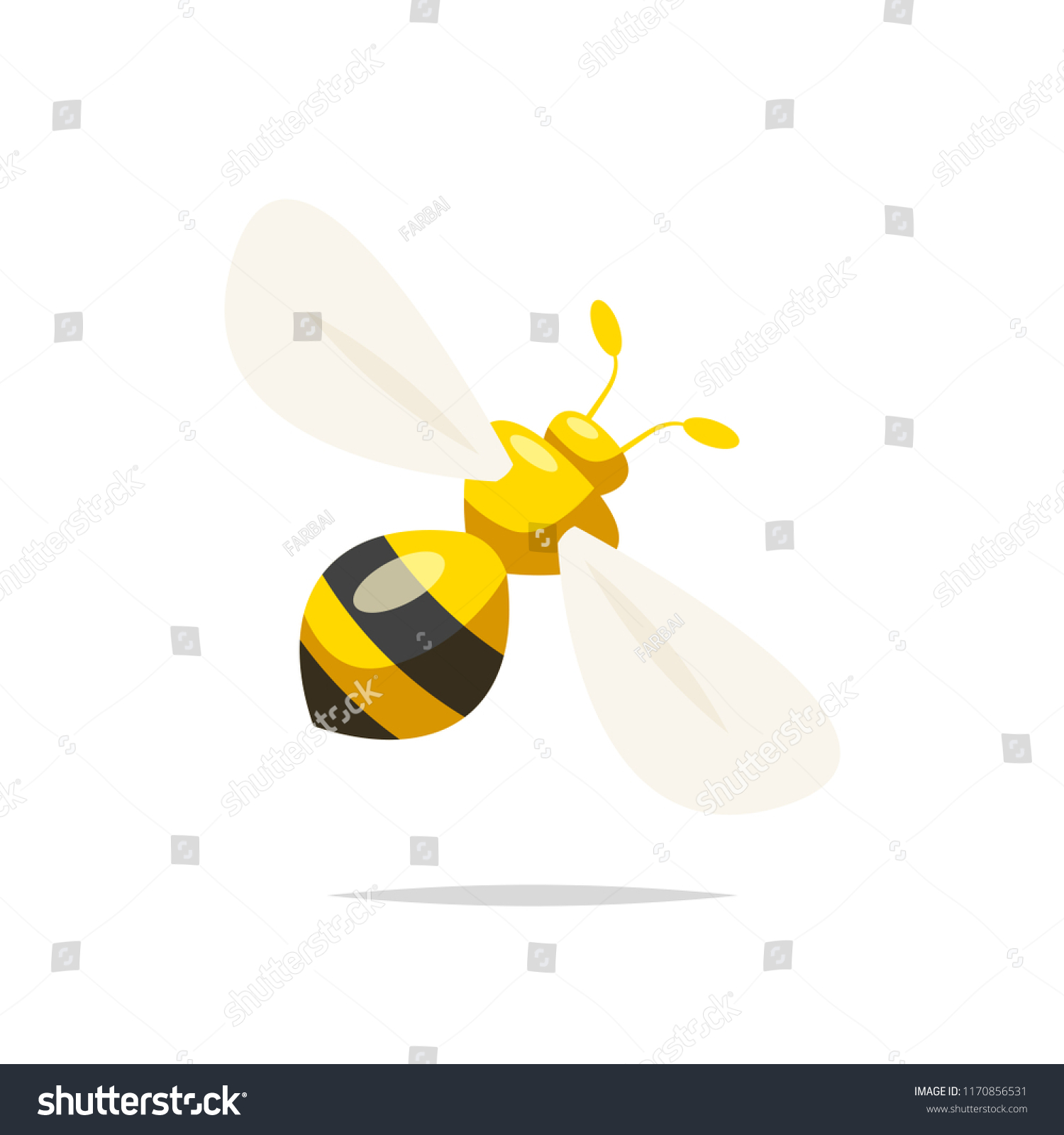 Wasp Vector Isolated Stock Vector (Royalty Free) 1170856531 | Shutterstock